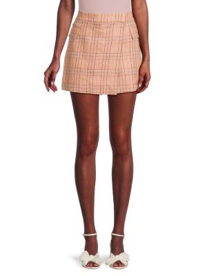Derek Lam 10 Crosby Jillian Plaid Mini Skort on SALE | Saks OFF 5TH