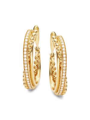 Hueb Bubbles 18K Yellow Gold & 0.44 TCW Diamond Hoop Earrings on SALE ...
