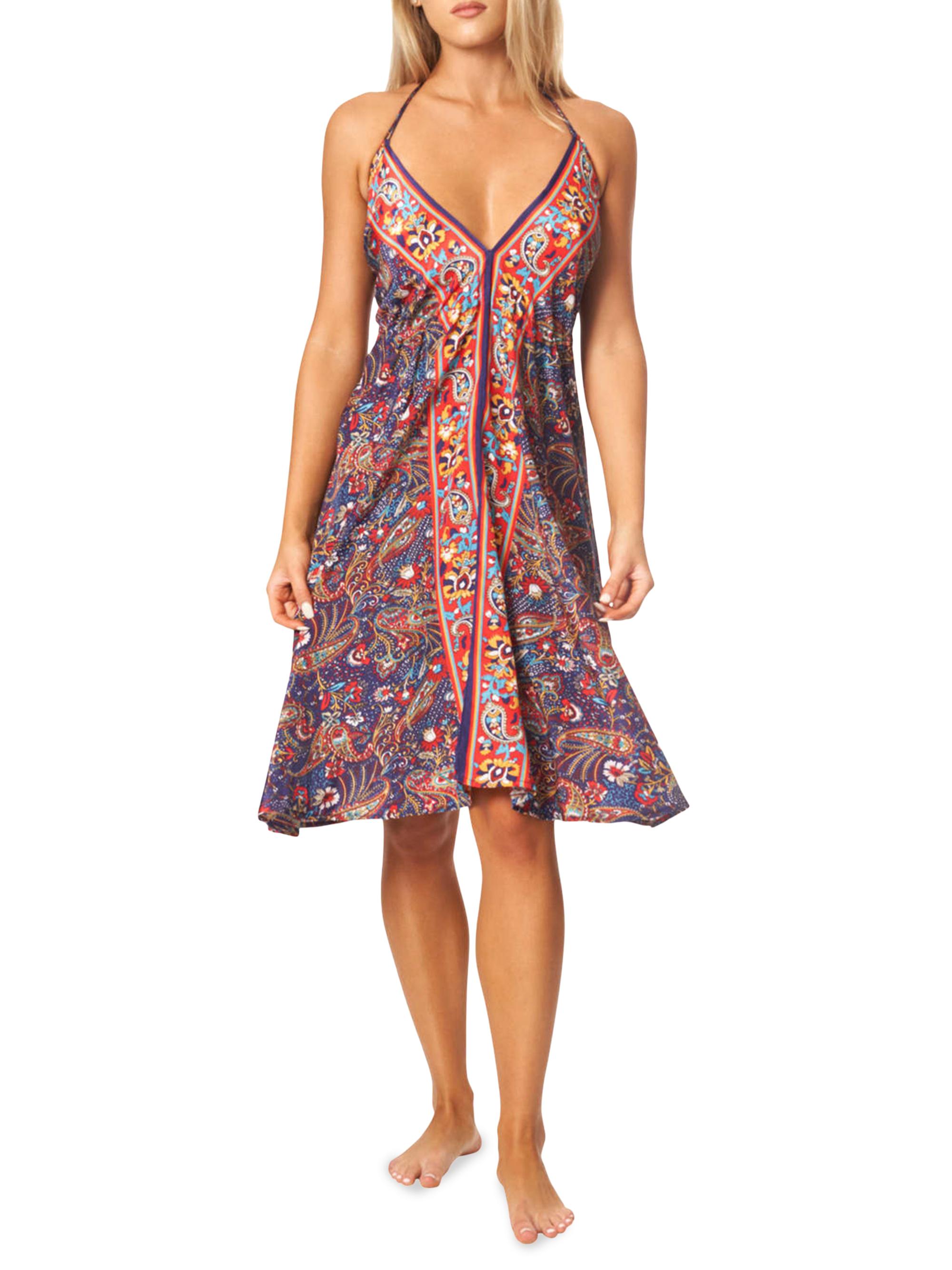 Click here for La Moda Clothing Womens Floral Paisley Halter Dres... prices
