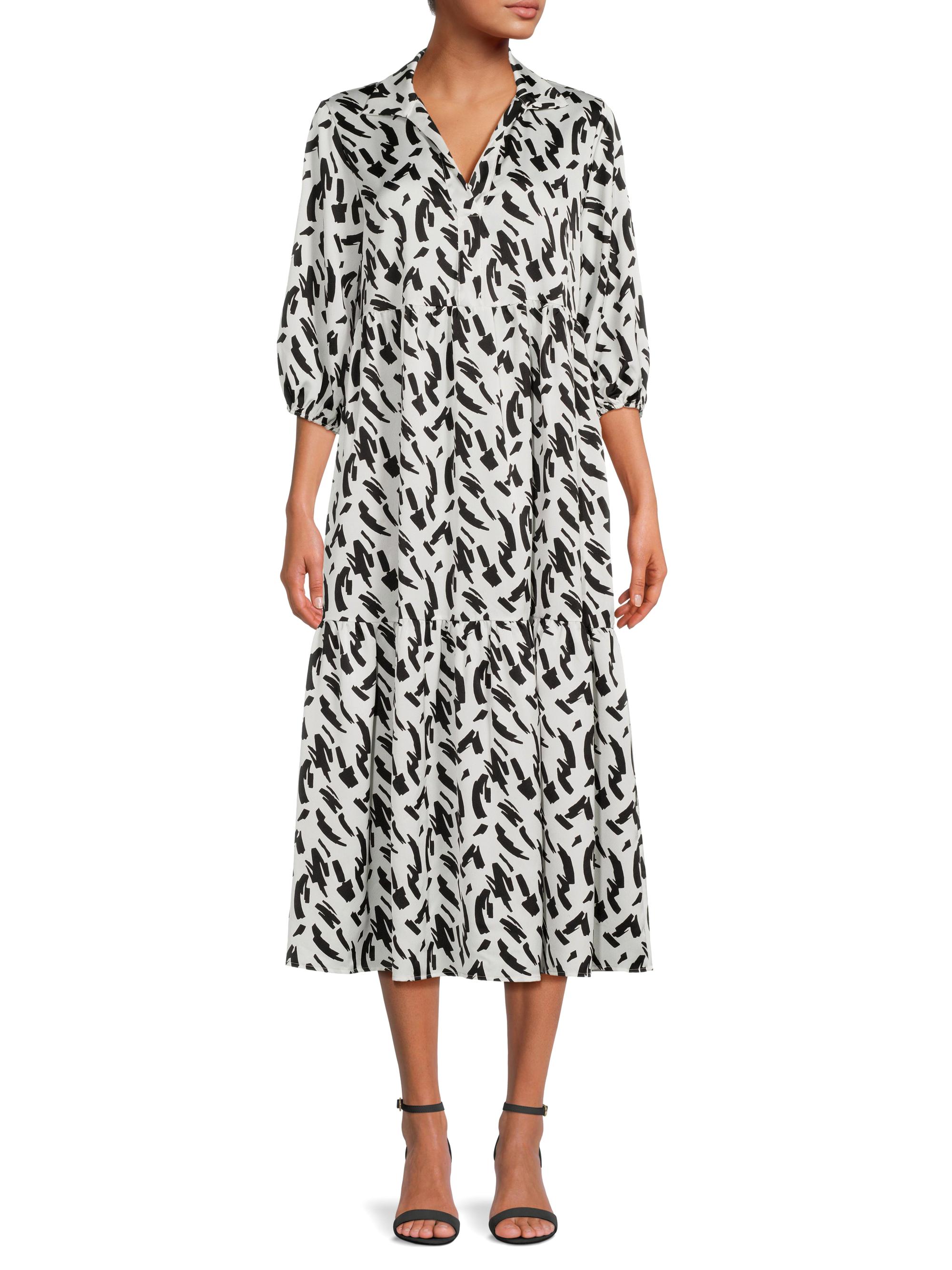 Click here for Renee C. Womens Tiered Midaxi Dress - White Black... prices