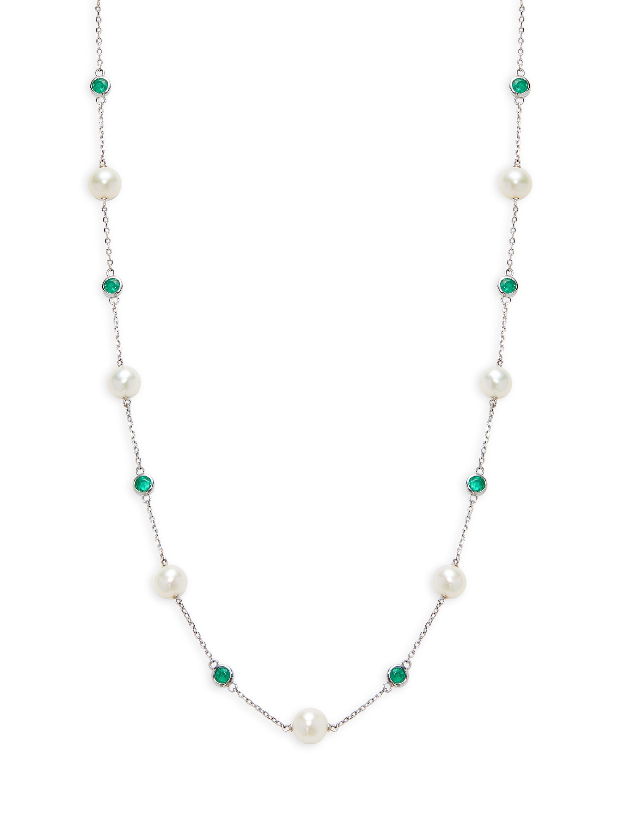 Click here for Effy Womens 14K White Gold  6MM Freshwater Pearl &... prices