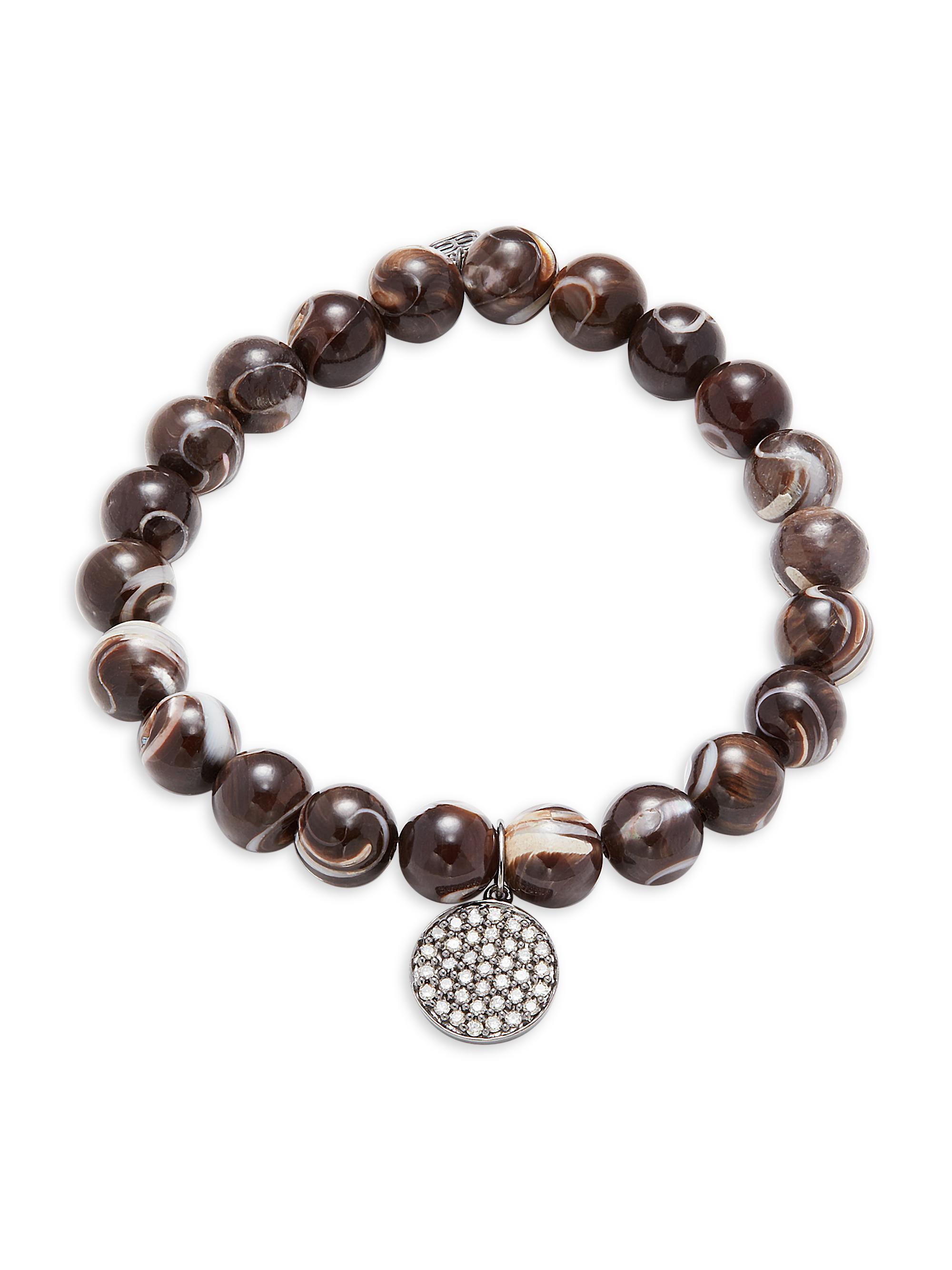 Click here for Sydney Evan Womens Black Rhodium  Mother Of Pearl... prices