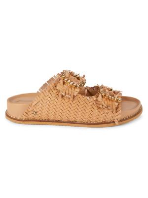 Sam Edelman Oaklyn Woven Leather Platform Sandals on SALE | Saks OFF 5TH