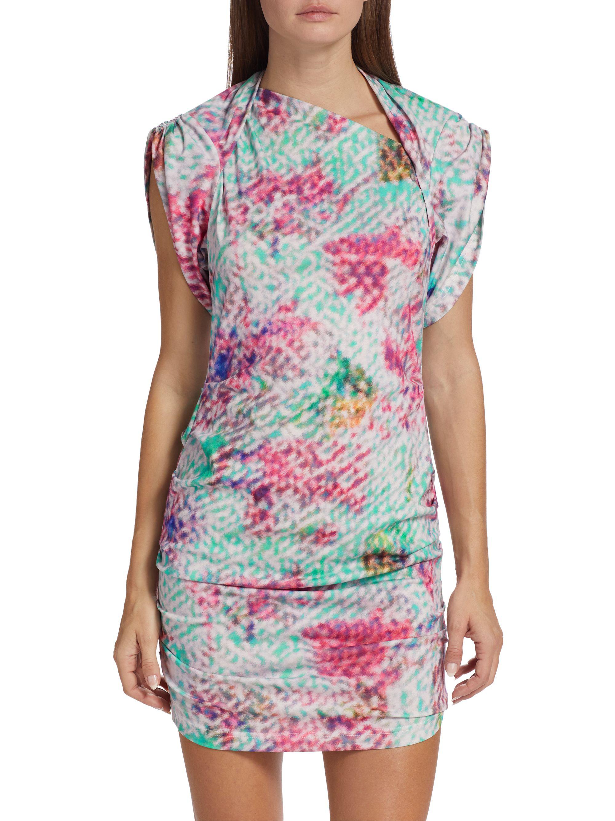 Click here for Isabel Marant Womens Sibara Jersey Ruched Minidres... prices