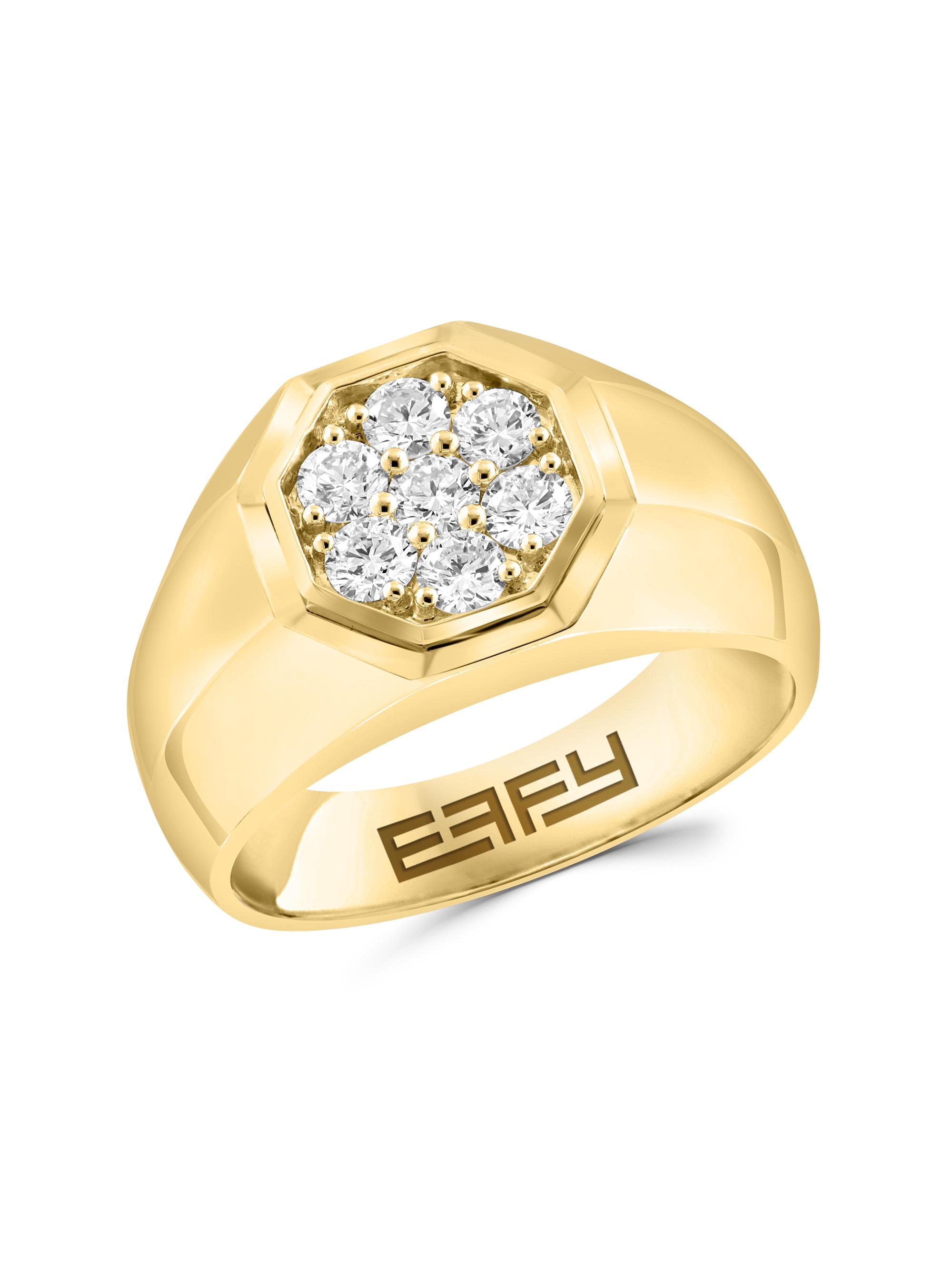 Click here for Effy Womens 14K Yellow Gold & 0.69 TCW Lab Grown D... prices