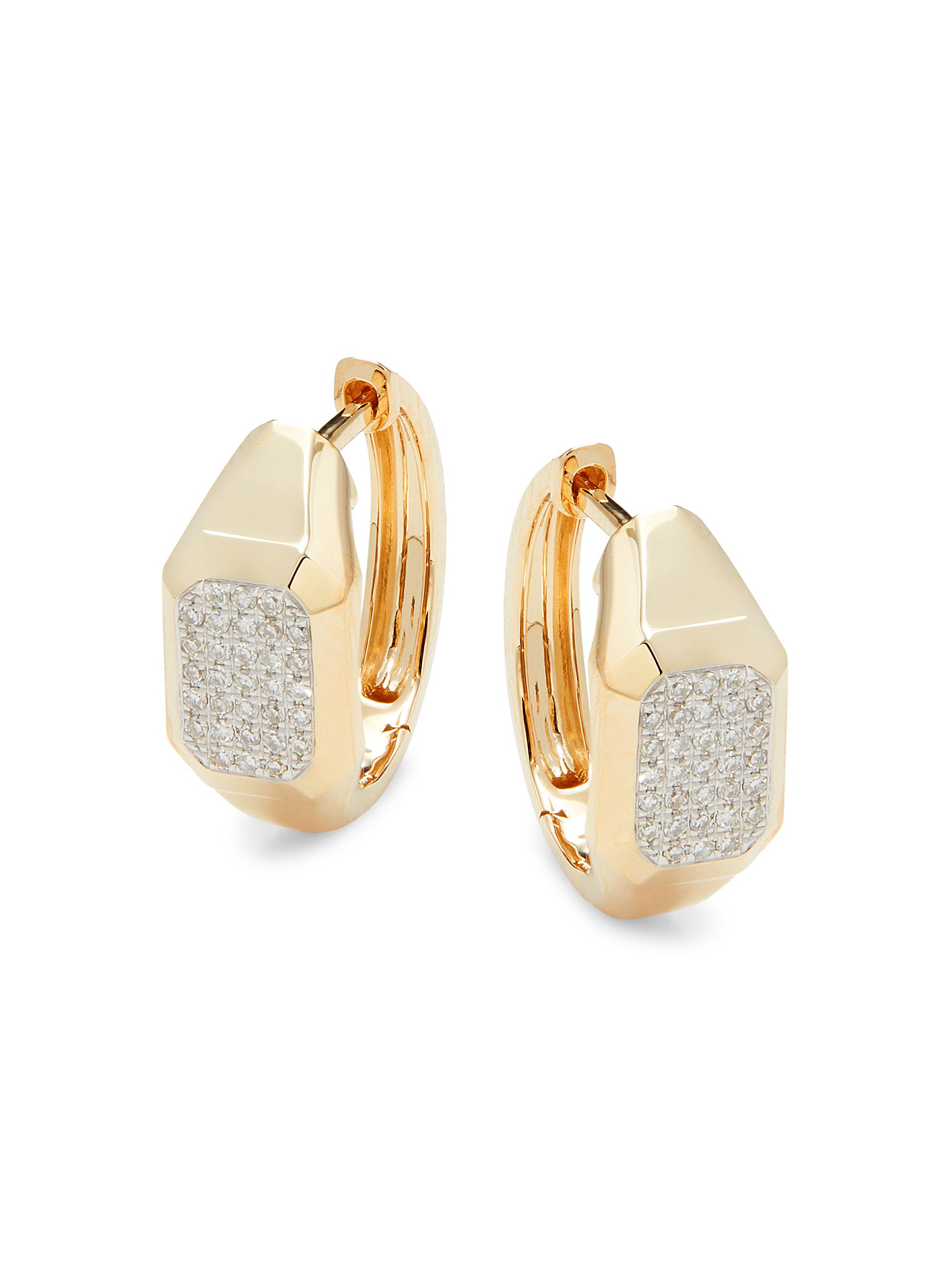 Click here for Saks Fifth Avenue Womens 14K Yellow Gold & 0.14 TC... prices