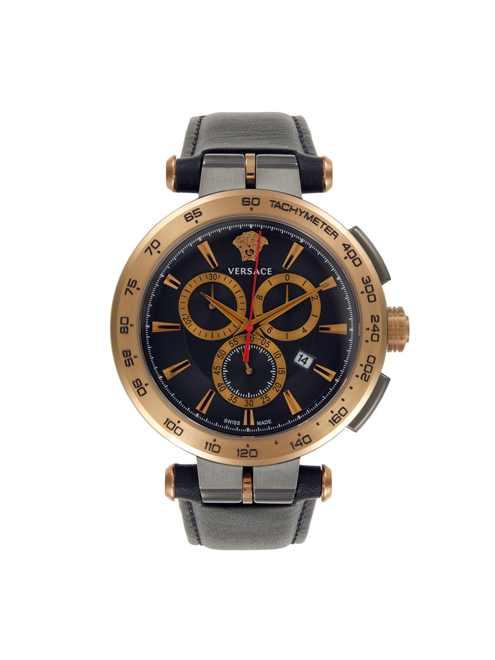 Click here for Versace Mens Aion Chrono 45MM Stainless Steel Case... prices