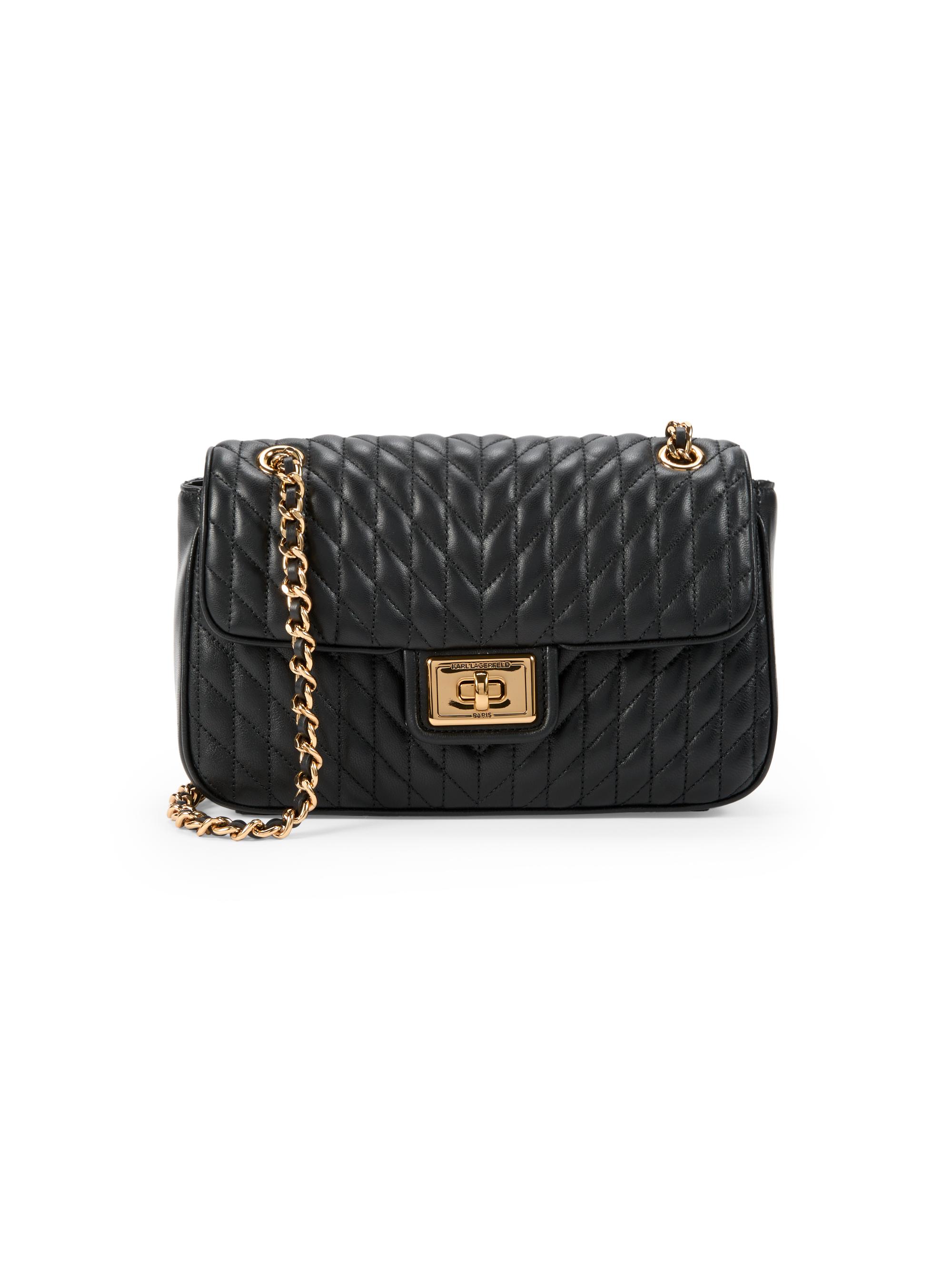 Click here for Karl Lagerfeld Paris Womens Agyness Quilted Leathe... prices
