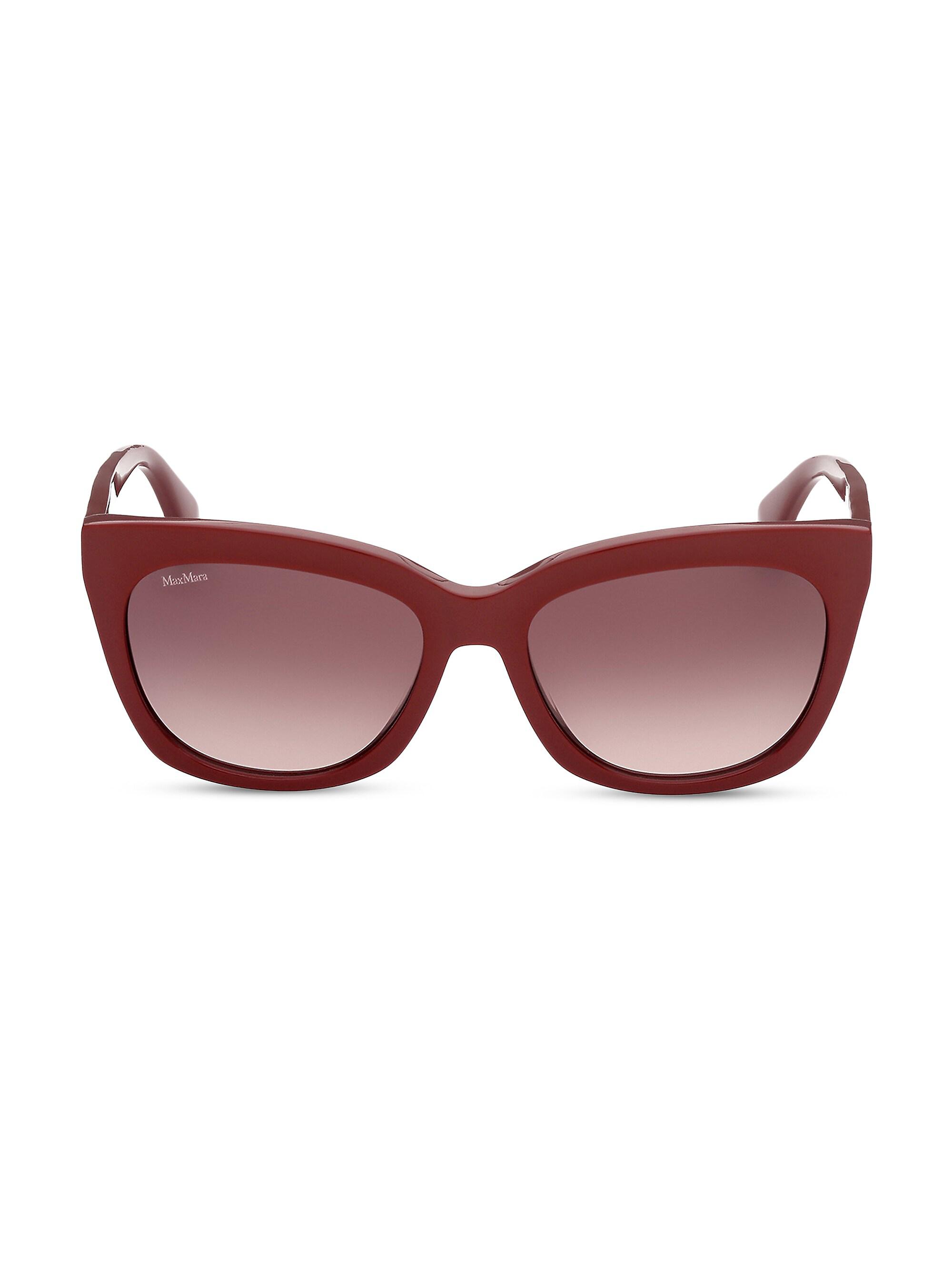 Click here for Max Mara Womens 55MM Square Sunglasses - Brown prices