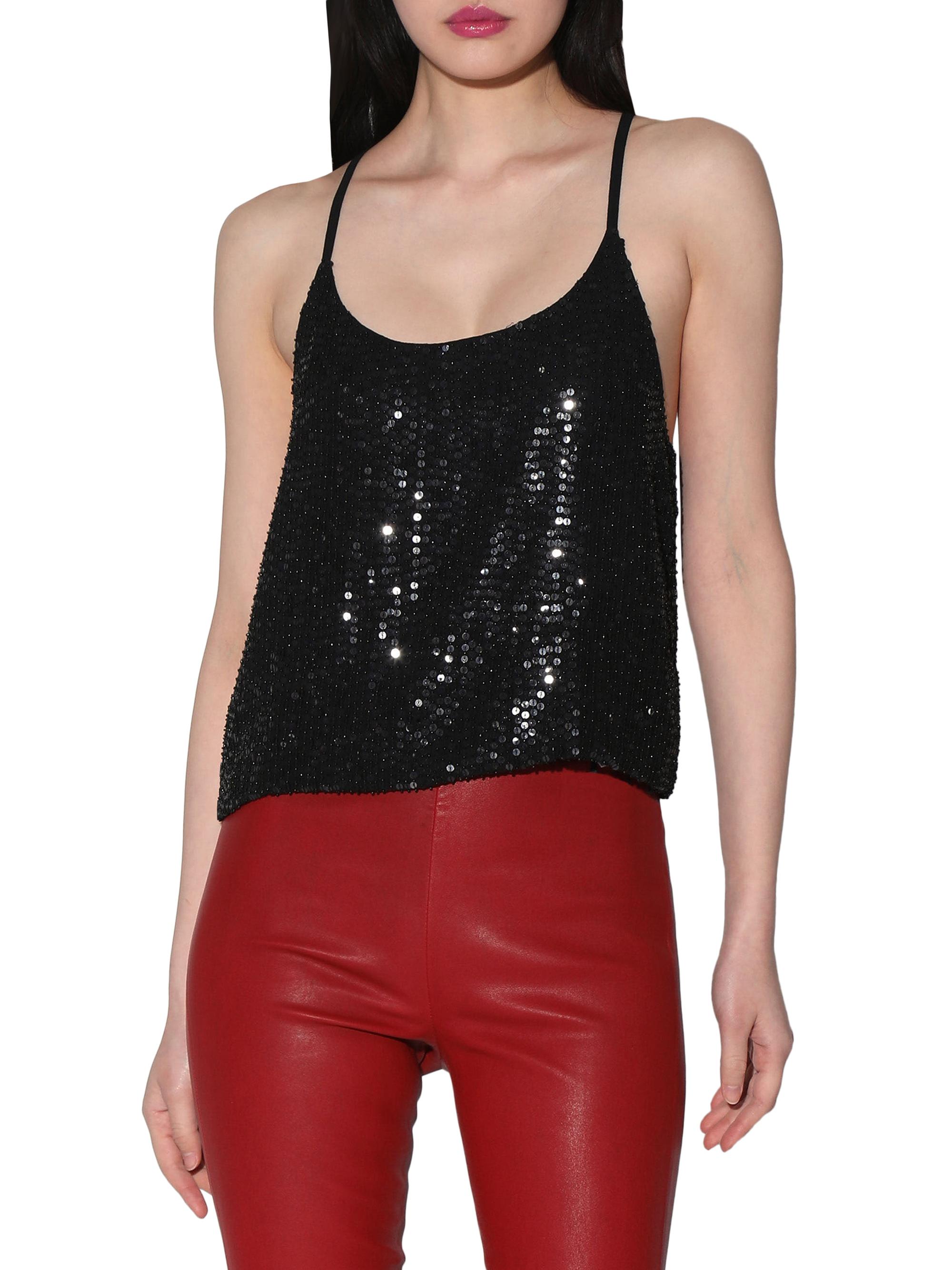 Click here for Walter Baker Womens Amber Relaxed Fit Sequin Top -... prices