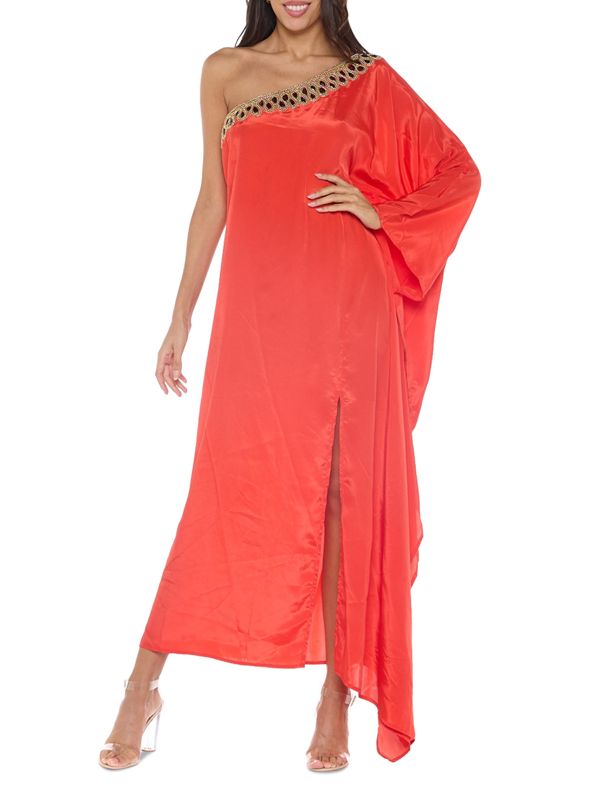 Click here for Ranees Womens Embellished One Shoulder Maxi Dress... prices