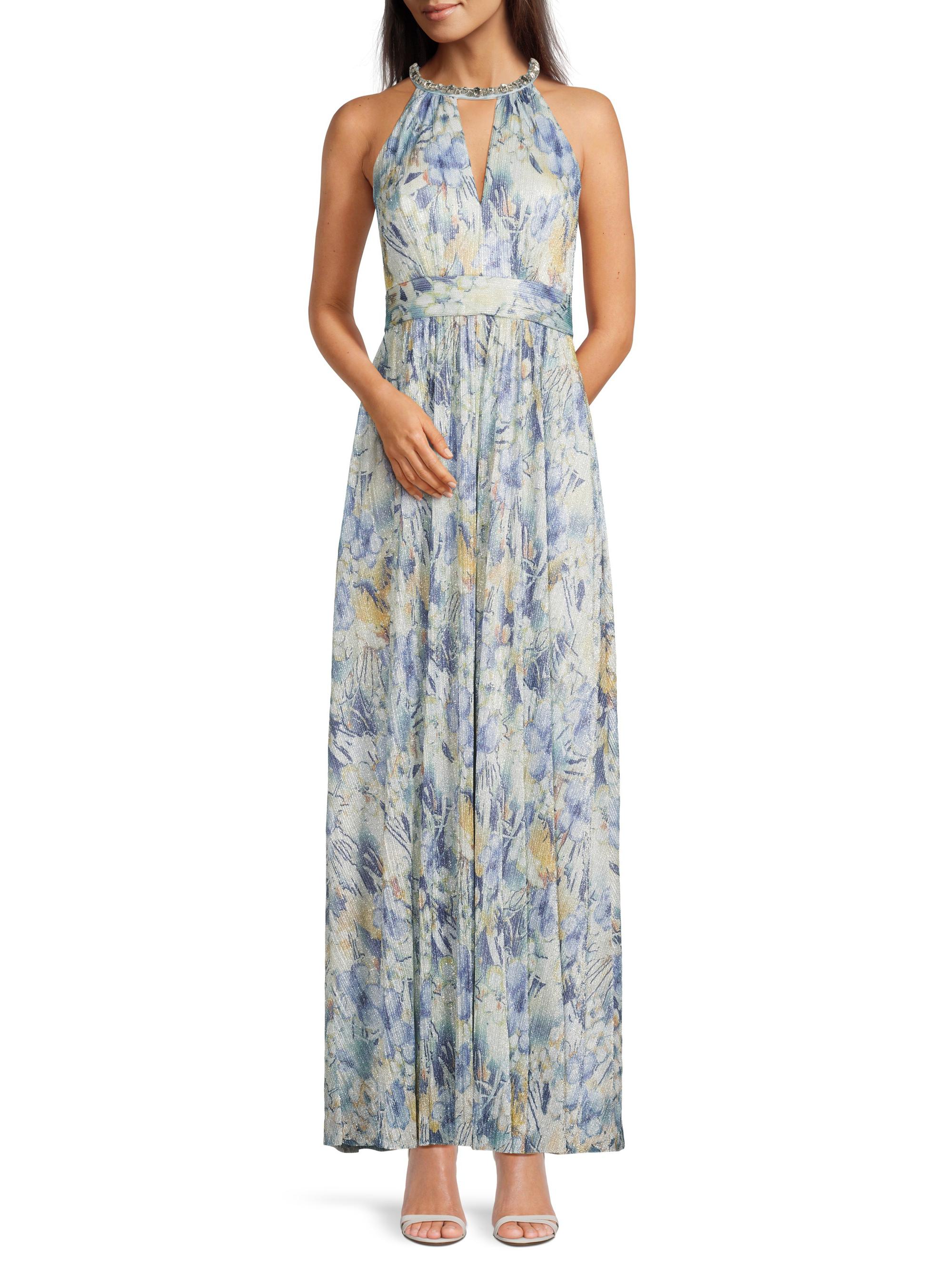 Click here for Eliza J Womens Chiffon Floral Maxi Dress - Ivory B... prices