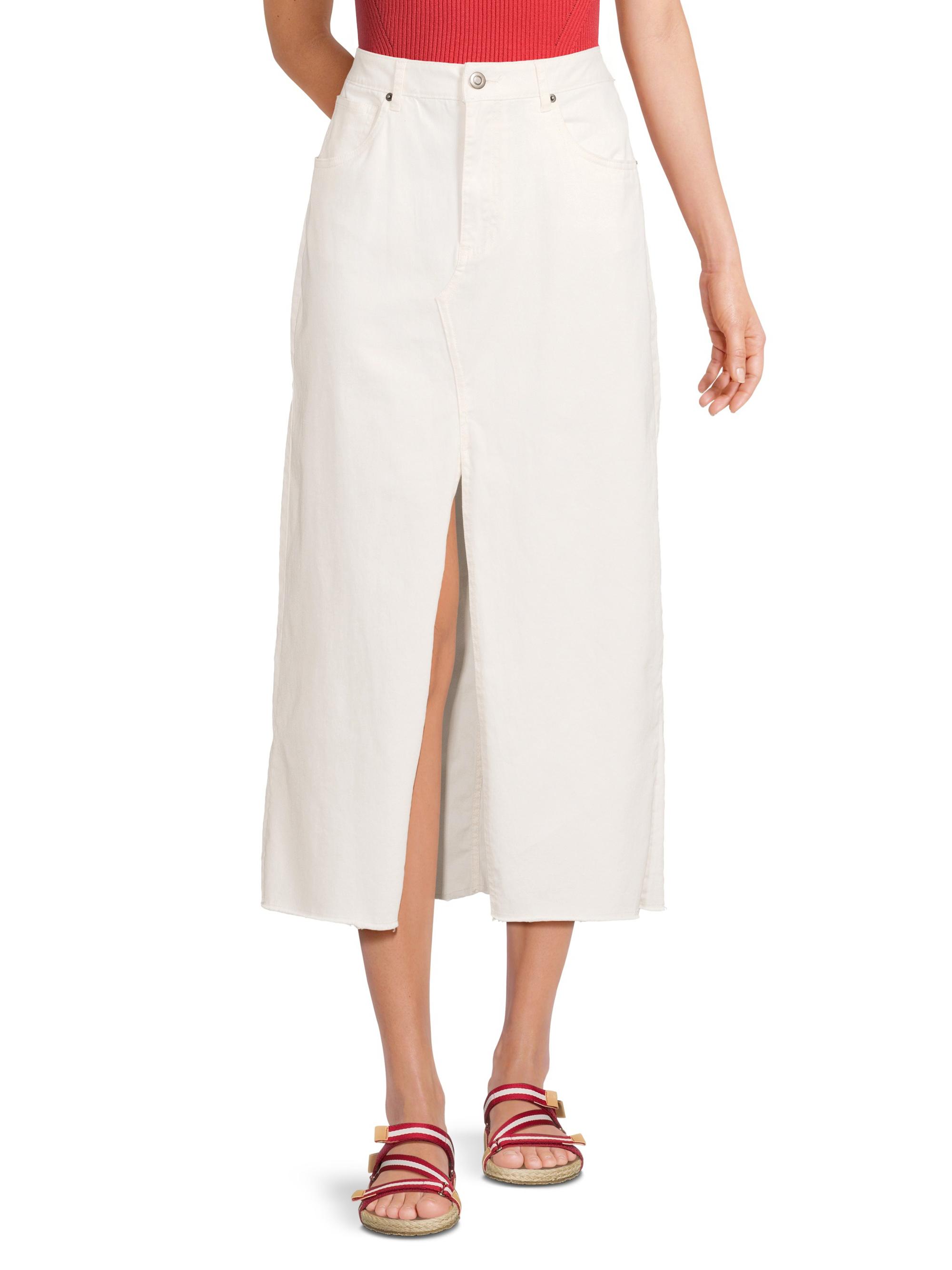 Click here for RD Style Womens Seraphina Midi Skirt - Cream - Siz... prices