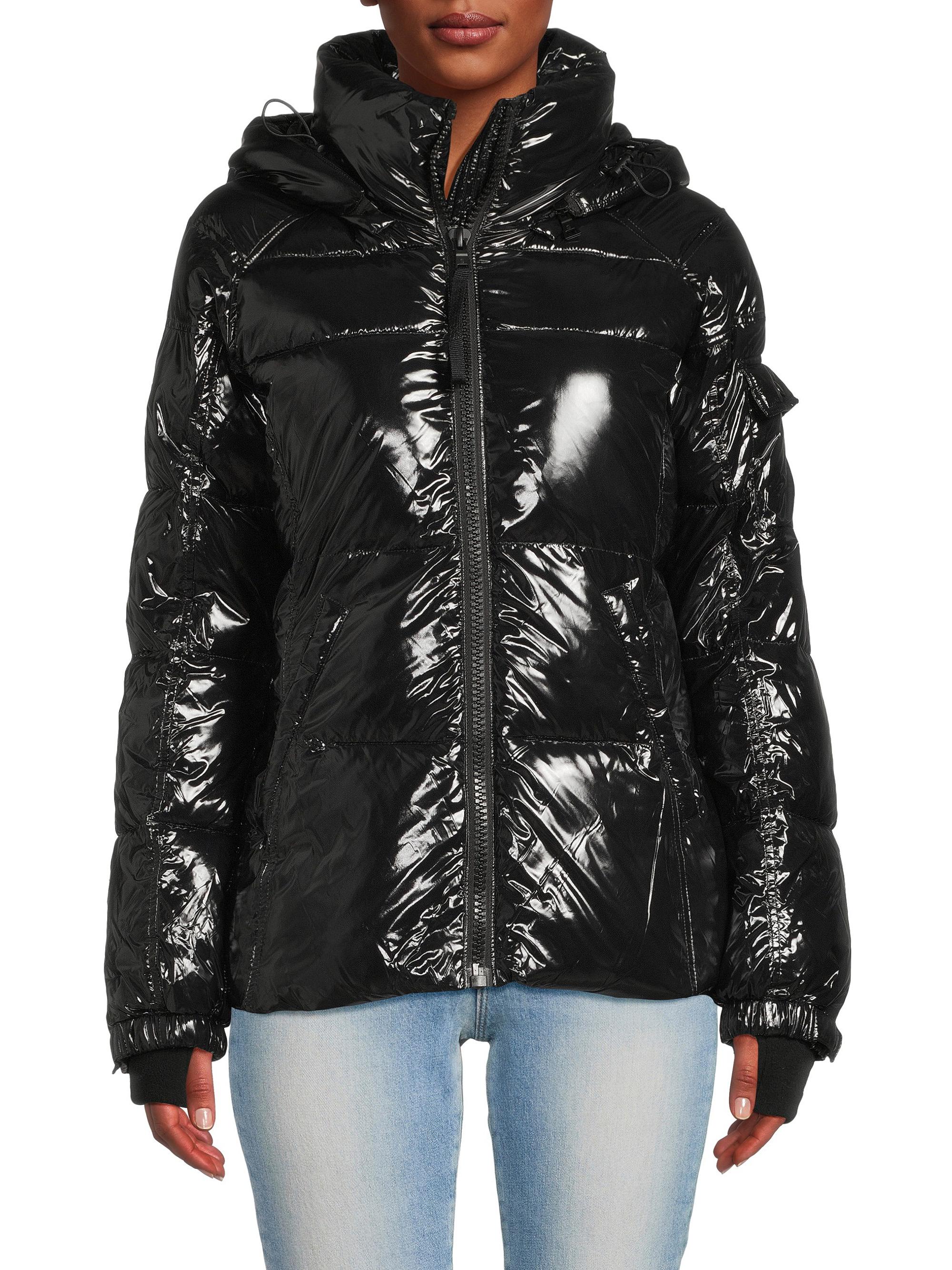 Click here for S13 Womens Lacquer Puffer Jacket - Onyx - Size S prices