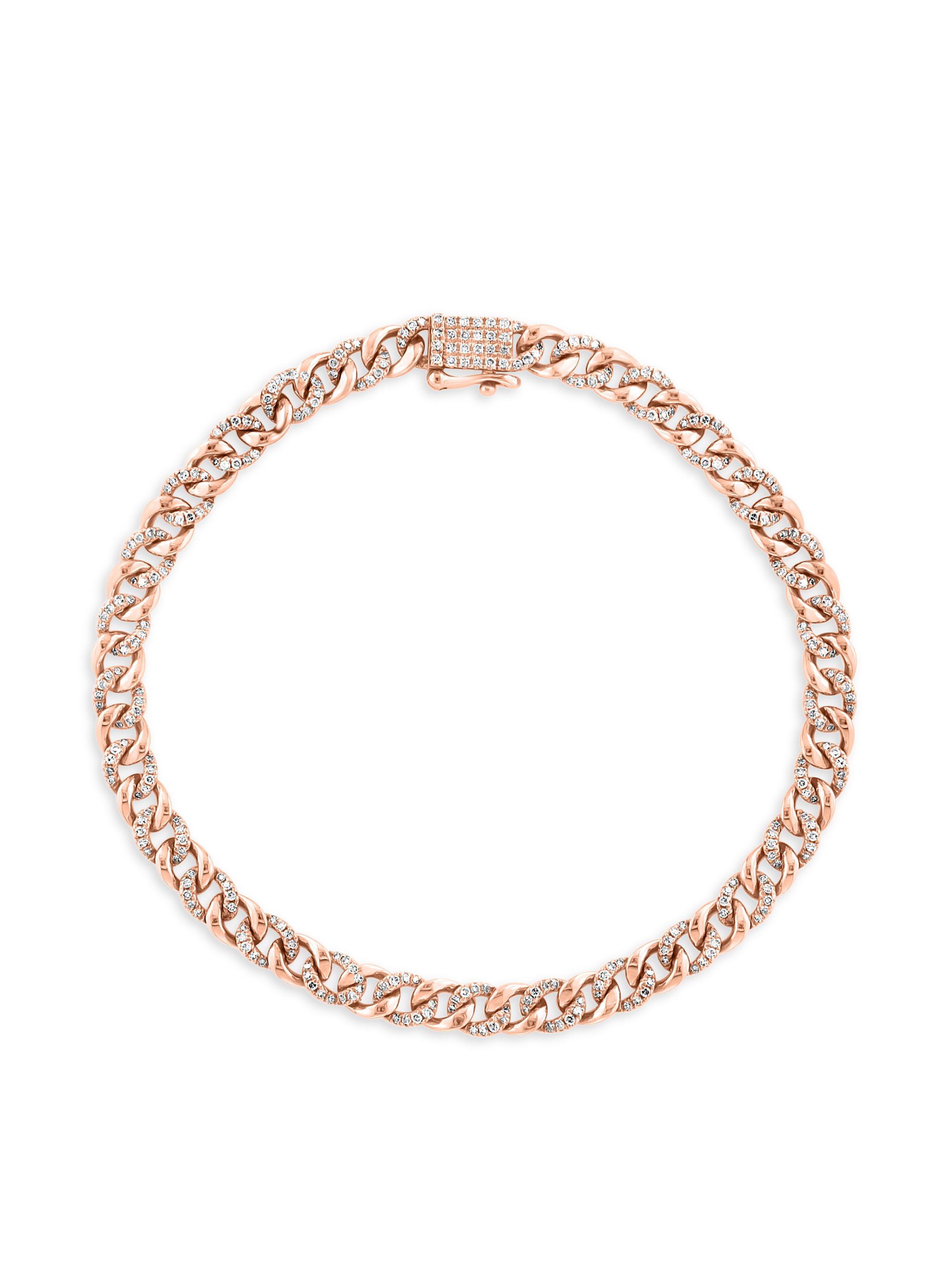 Click here for Effy Womens 14K Rose Gold & 0.92 TCW Daimond Chain... prices