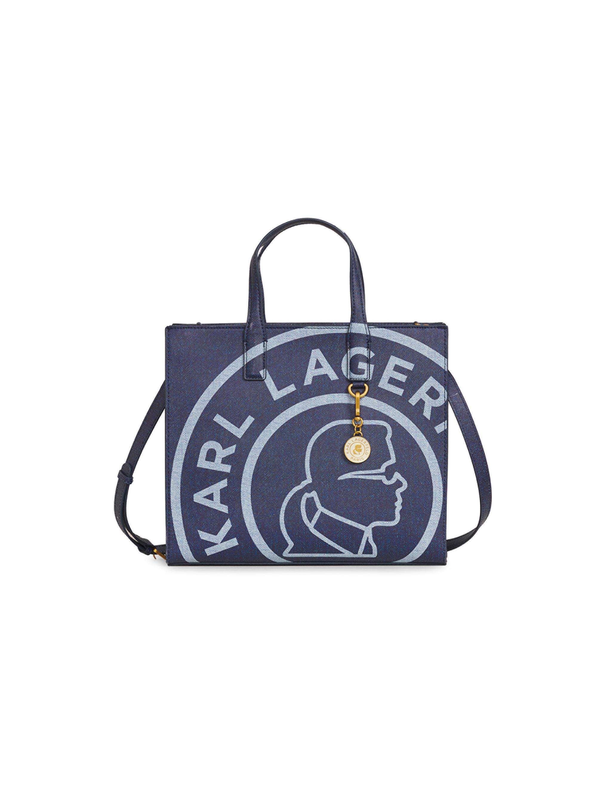 Click here for Karl Lagerfeld Paris Nouveau Medium Tote - Denim P... prices