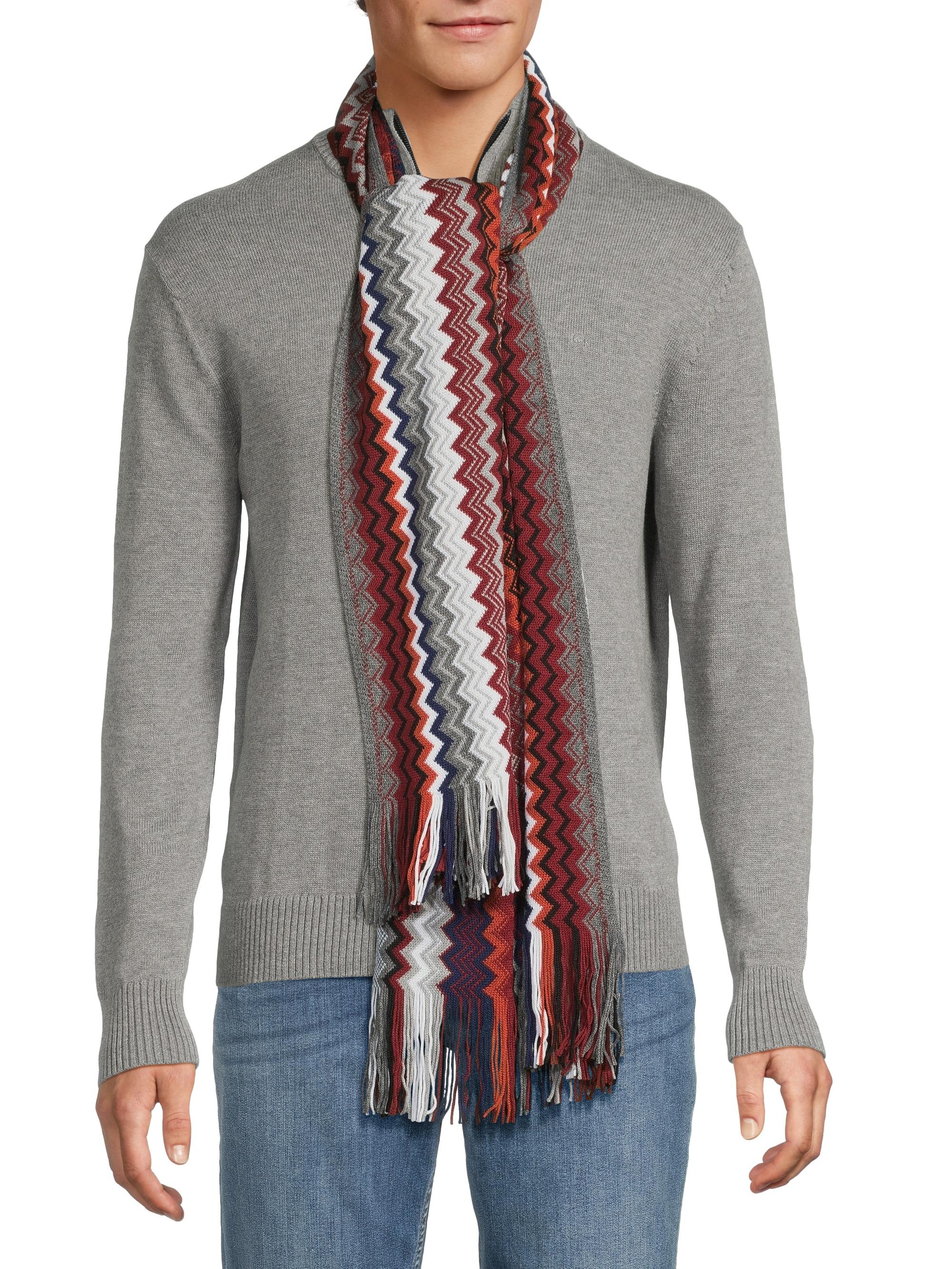 Click here for Missoni Mens Chevron Wool Blend Scarf prices