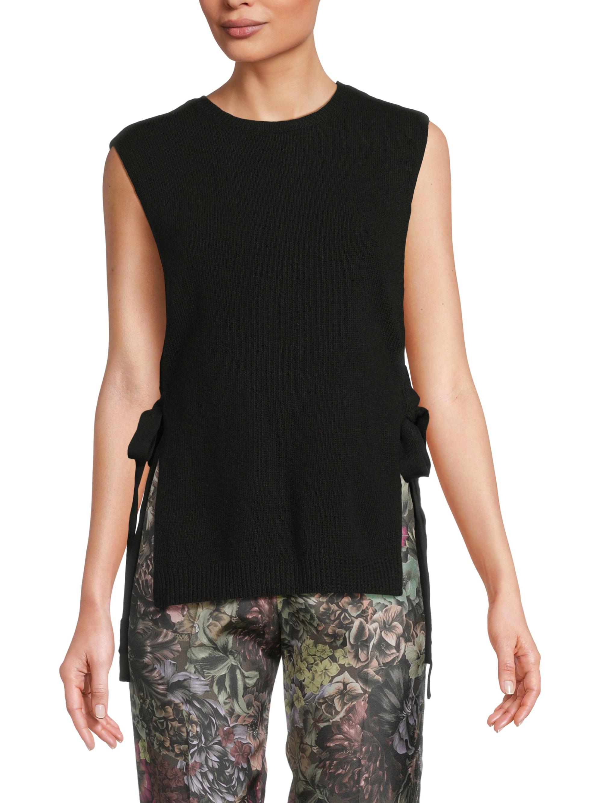Click here for Valentino Womens Virgin Wool Sweater Vest - Nero -... prices