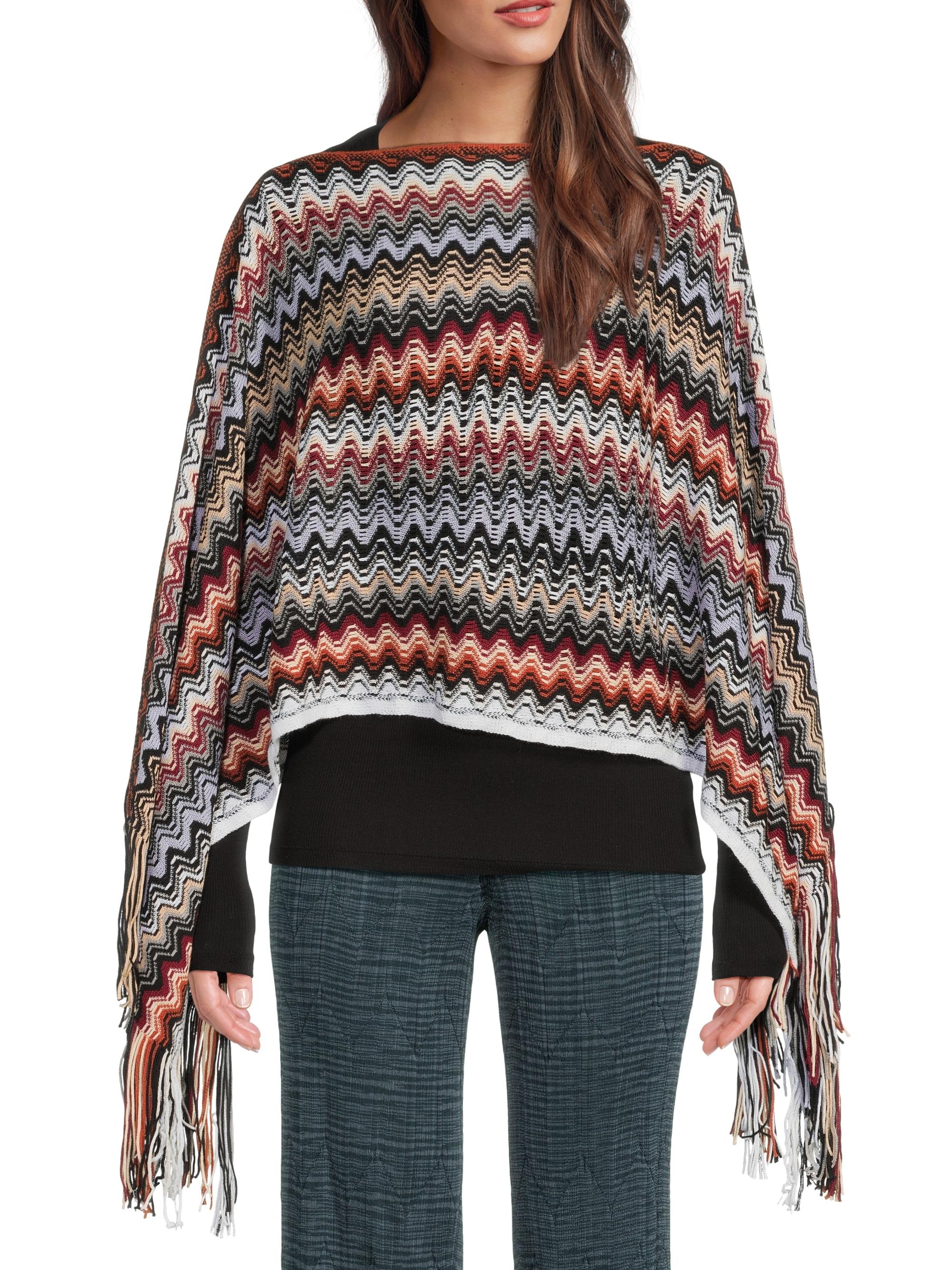 Click here for Missoni Womens Wave Wool Blend Poncho prices