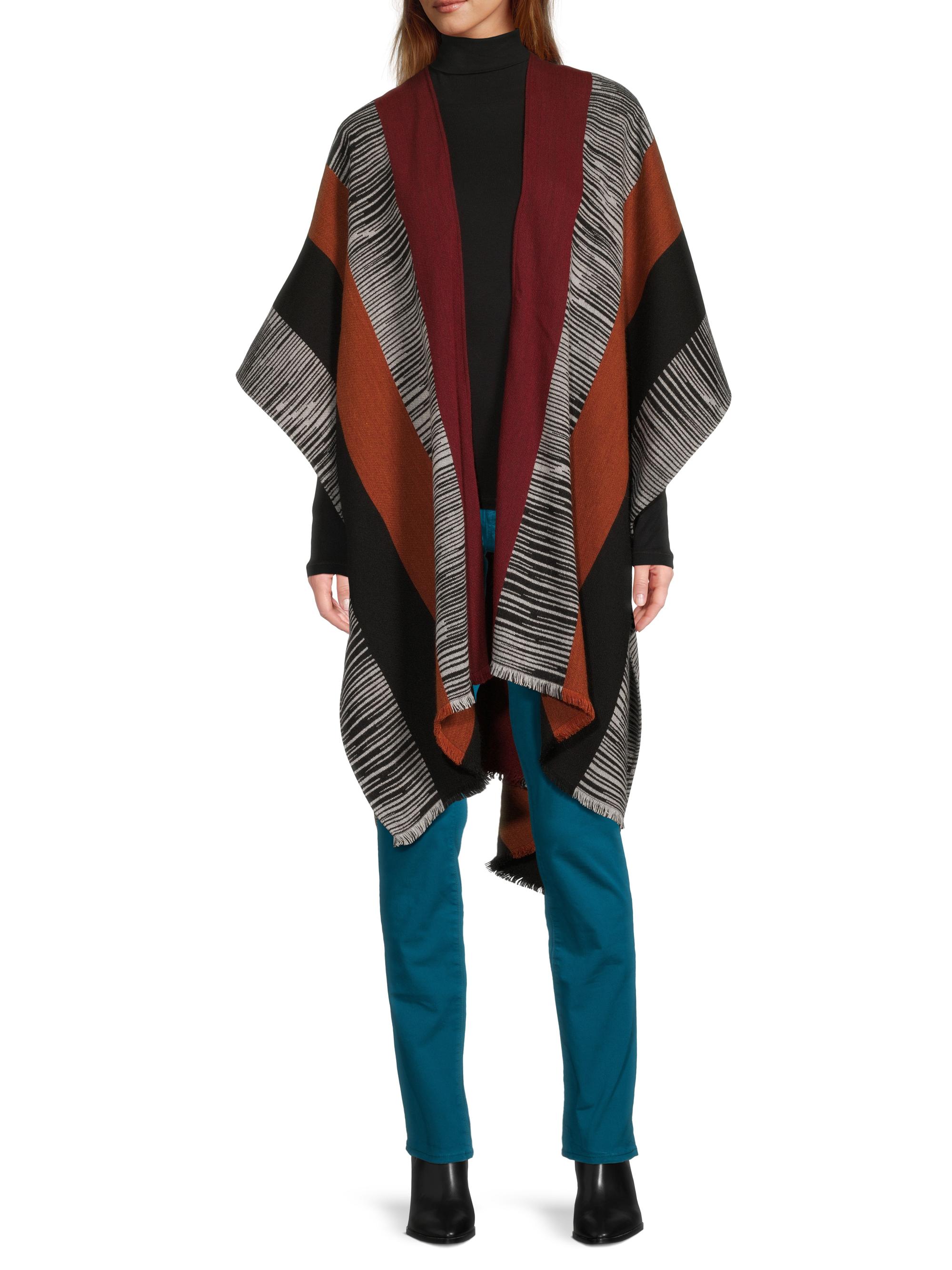 Click here for Missoni Womens Striped Colorblock Cape prices
