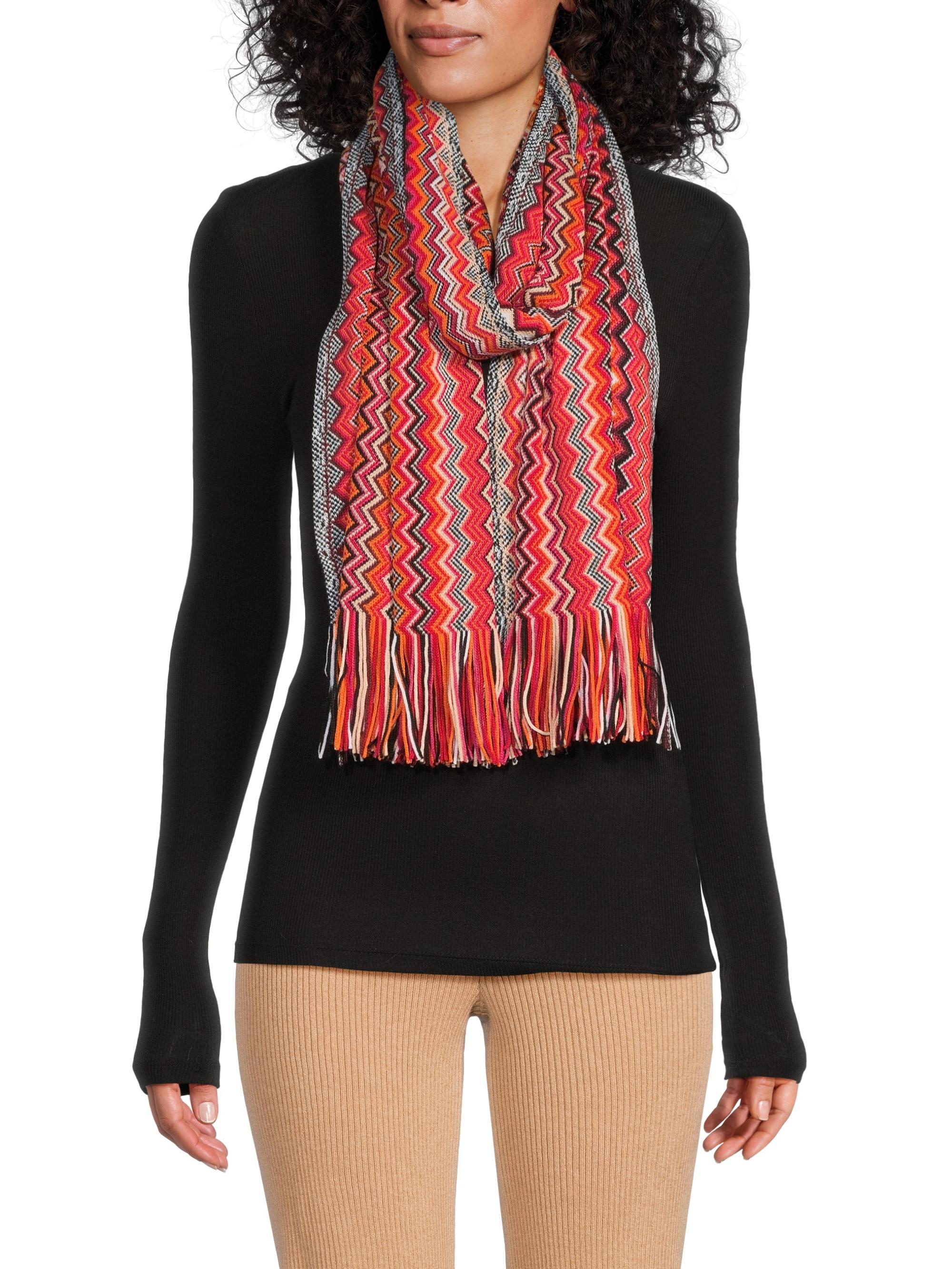 Click here for Missoni Womens Chevron Wool Blend Scarf prices