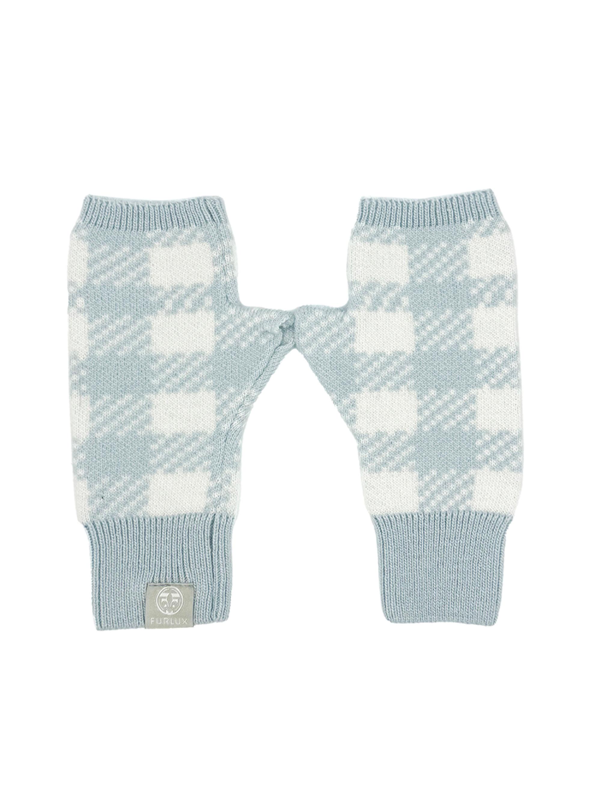 Click here for Furlux Womens Check Wool-Cashmere Fingerless Glove... prices