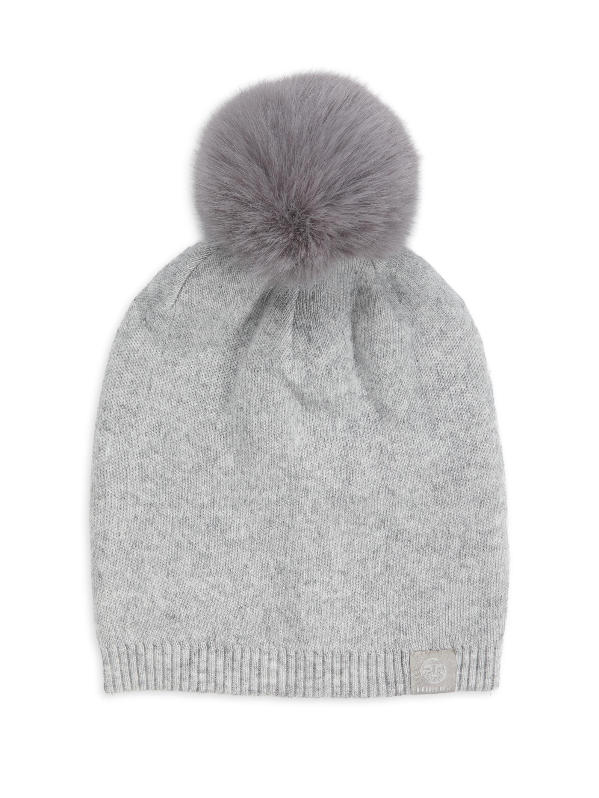 Click here for Furlux Womens Reversible Wool-Cashmere Beanie With... prices