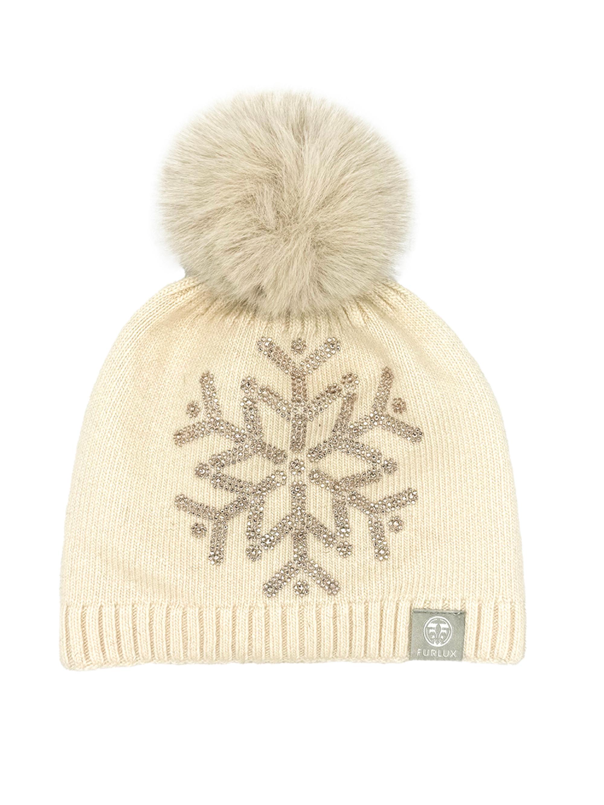 Click here for Furlux Womens Embellished Faux-Fur Trim Wool-Cashm... prices