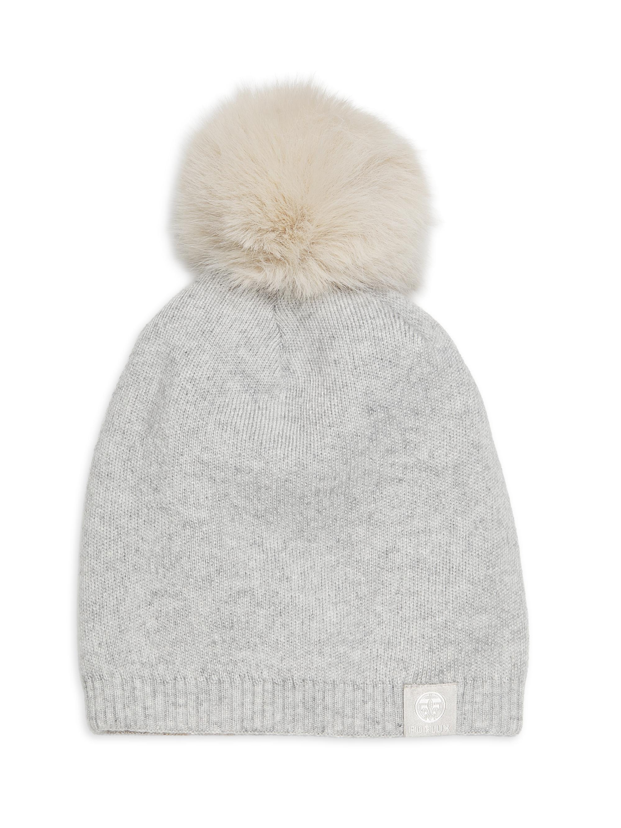 Click here for Furlux Womens Faux-Fur-Trim Wool-Cashmere Reversib... prices