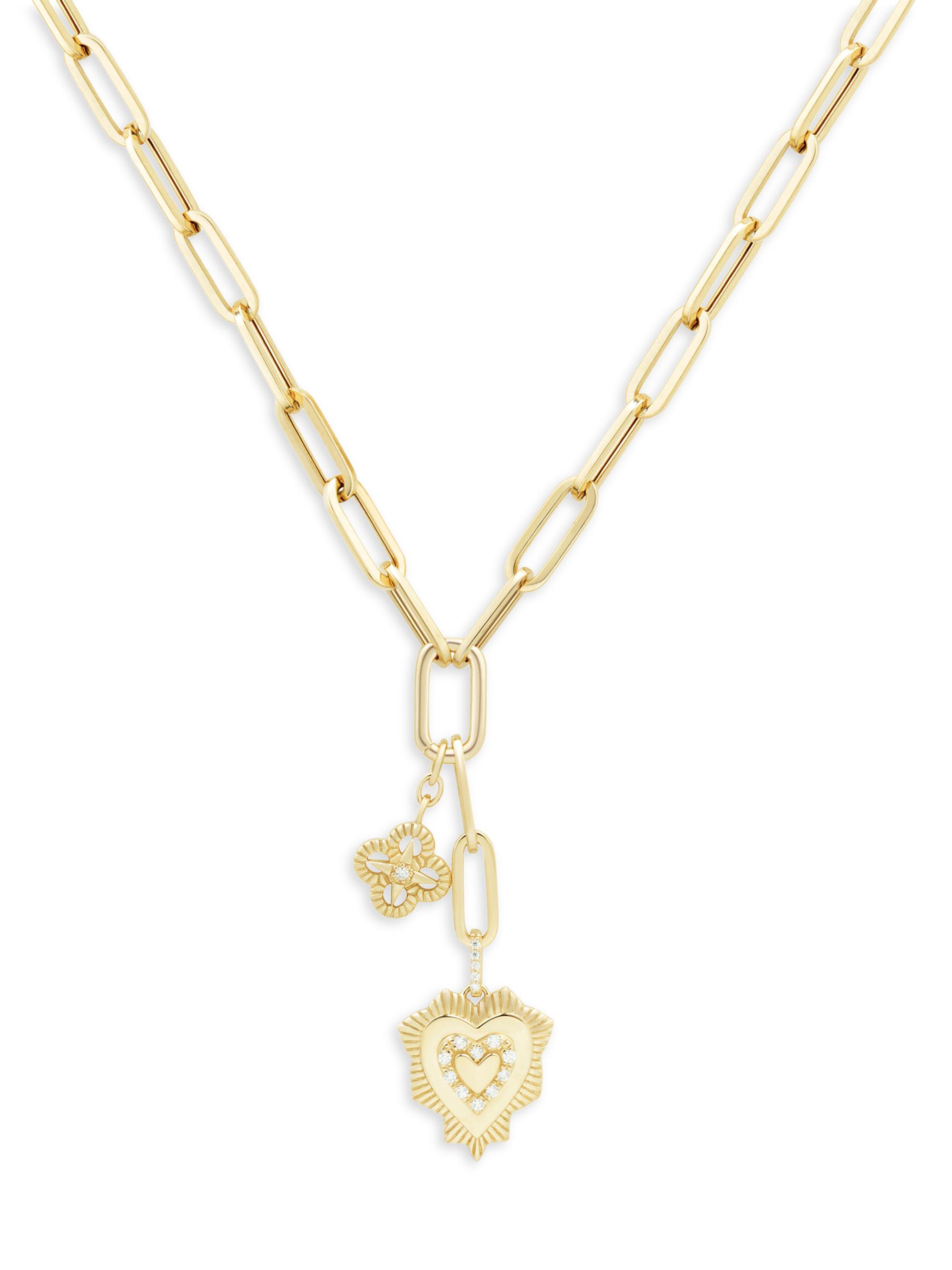 Click here for Saks Fifth Avenue Womens 14K Yellow Gold & 0.1 TCW... prices