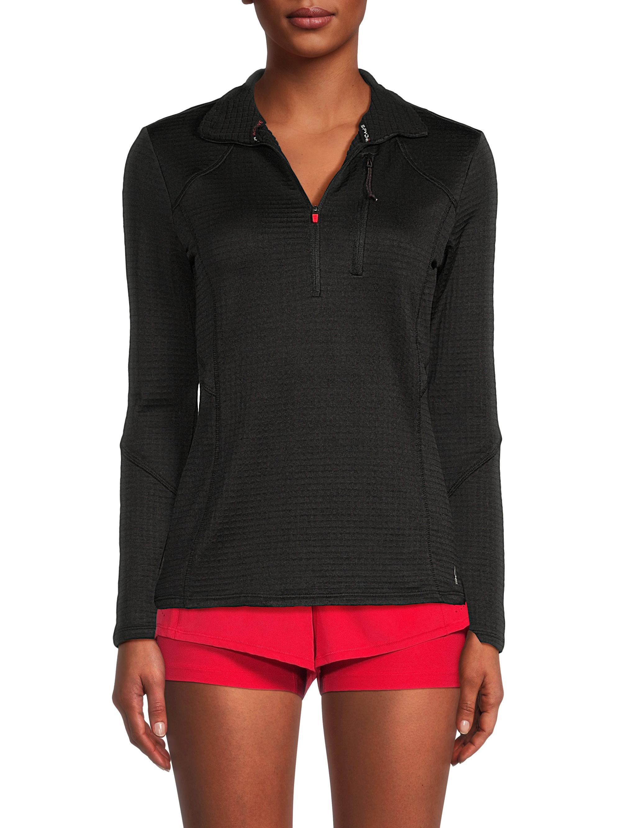 Click here for Spyder Womens Stand Collar Jacket - Black - Size L prices