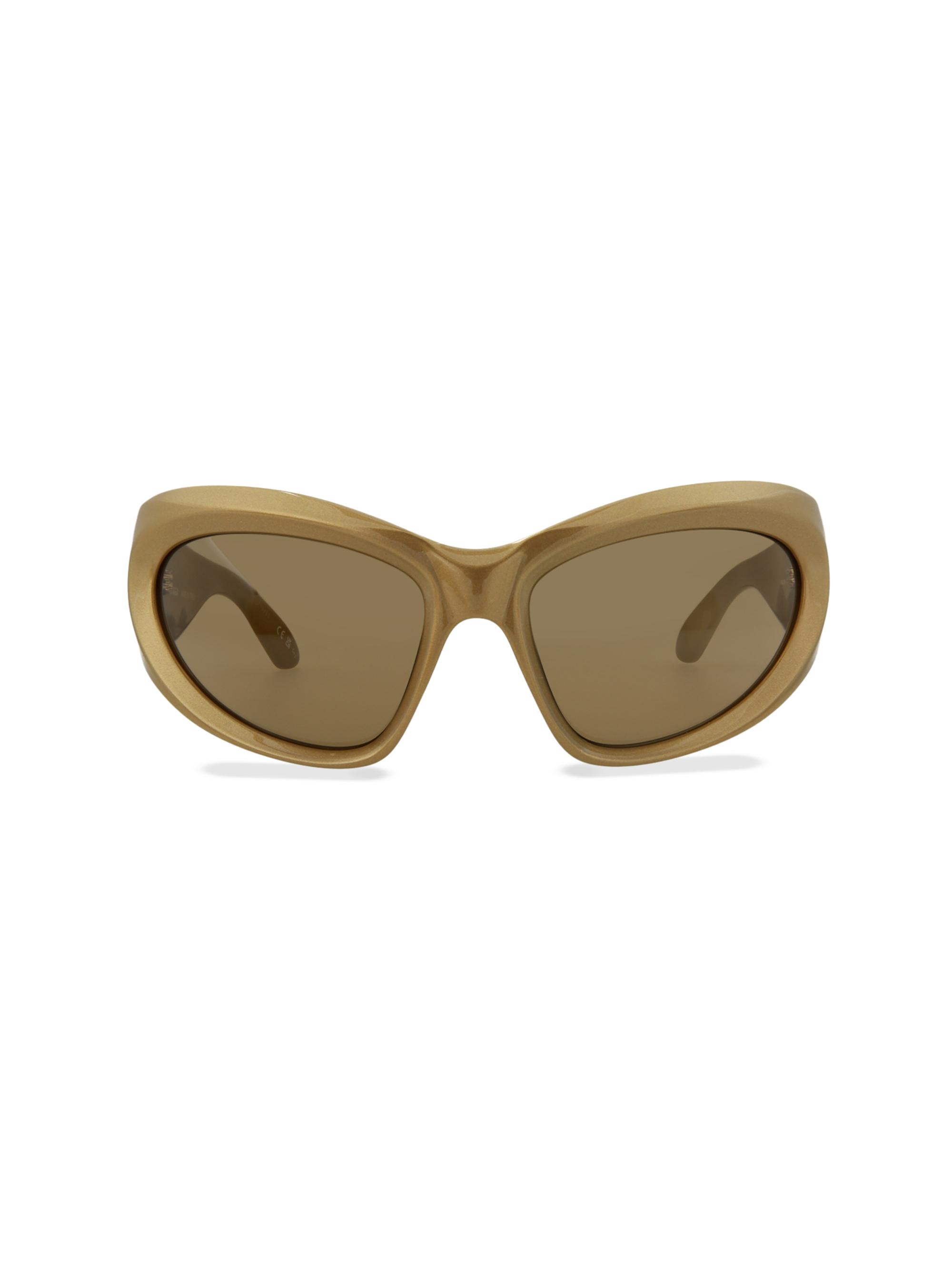 Click here for Balenciaga Womens 64MM Shield Sunglasses - Gold prices