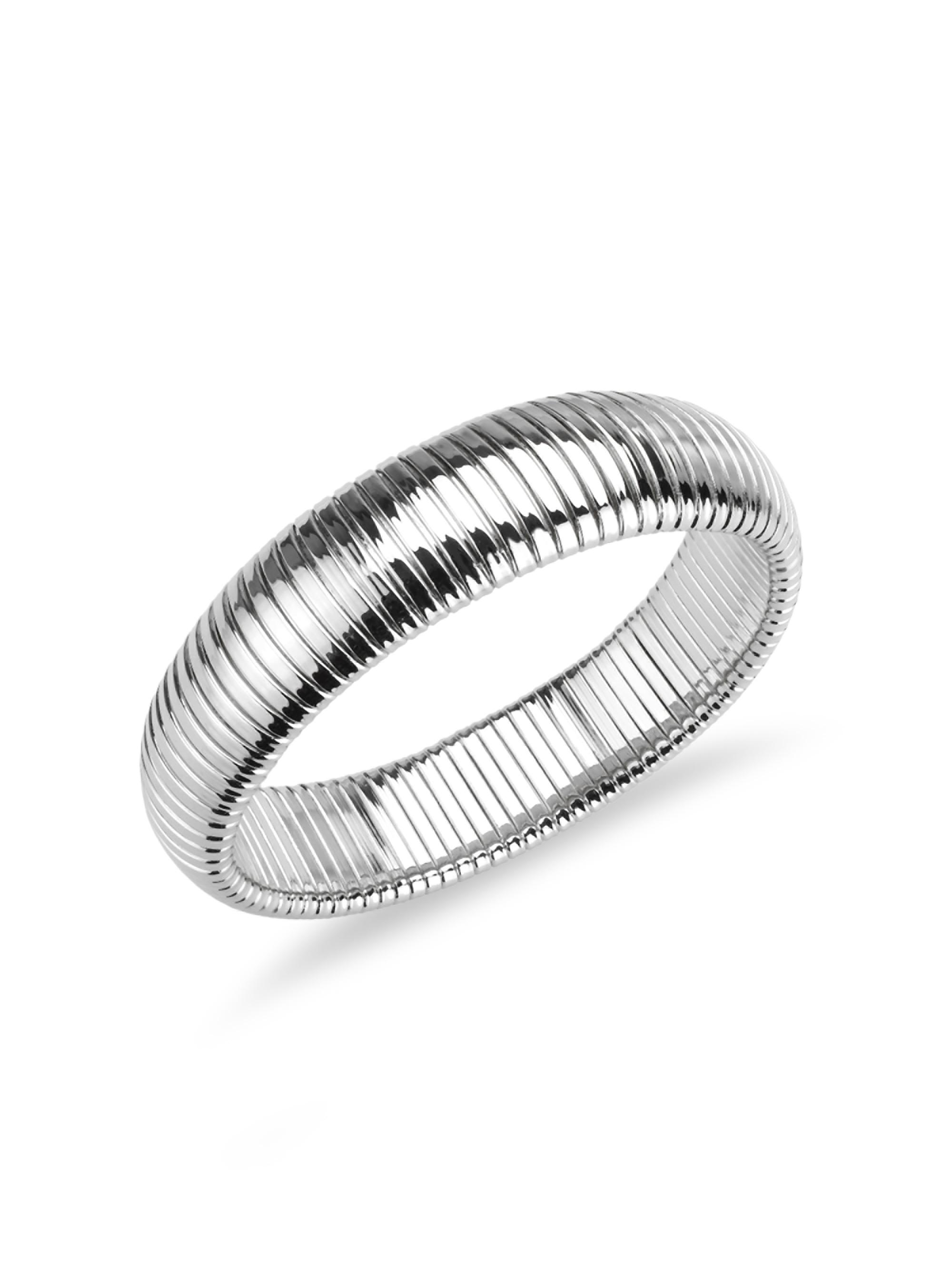 Click here for Saviene Womens Rhodium Plated Stretch Bracelet prices