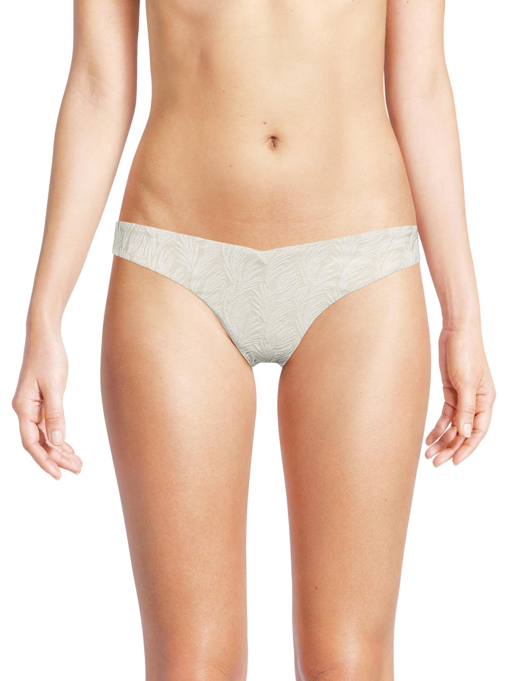 Click here for Onia Womens Chiara Metallic Textured Bikini Bottom... prices