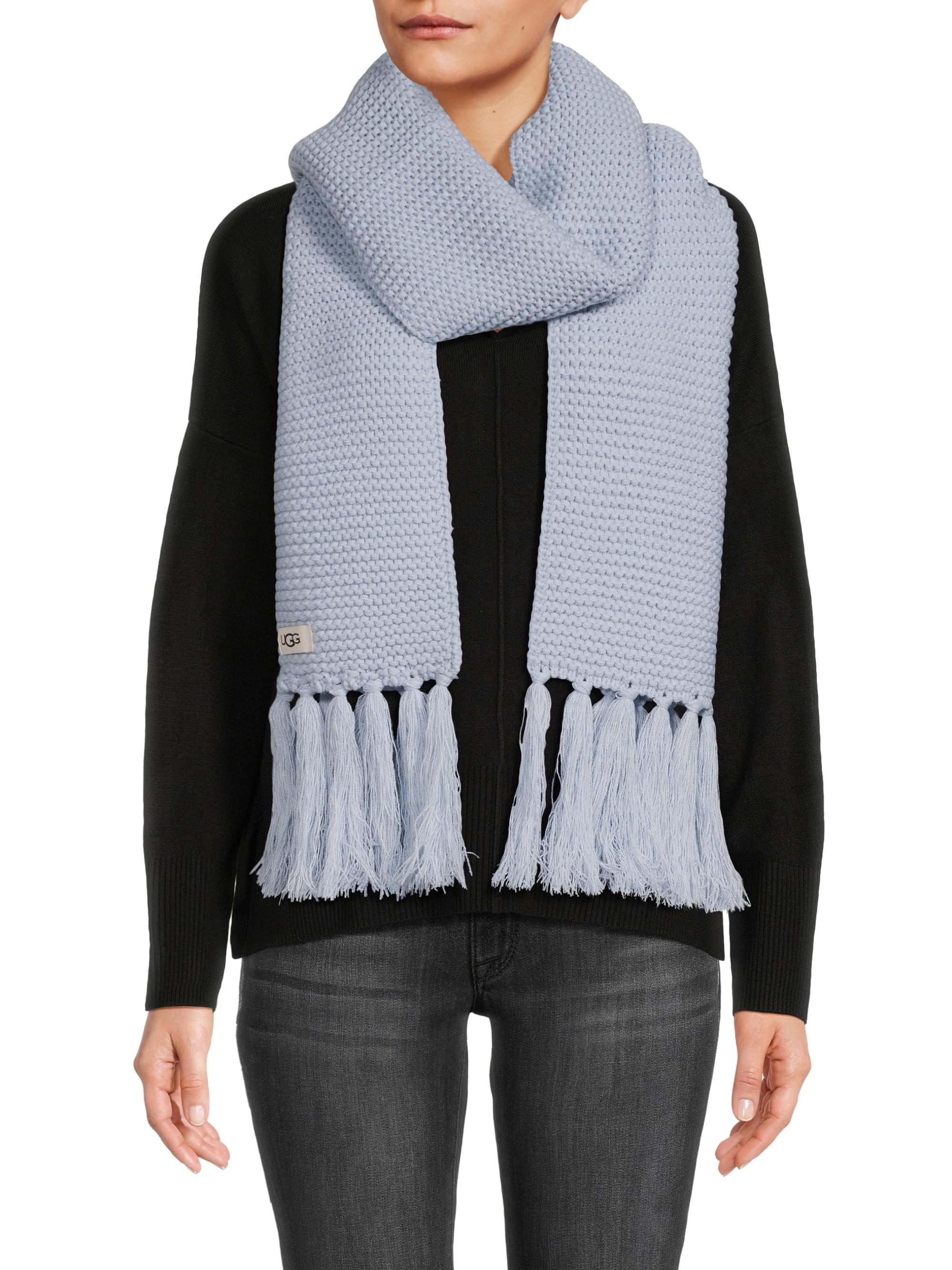 Click here for Ugg Womens Textured Wool Blend Scarf - Fresh Air prices