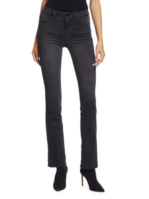 Frame Le Mini Boot High-Rise Stretch Slim Boot-Cut Jeans on SALE | Saks ...
