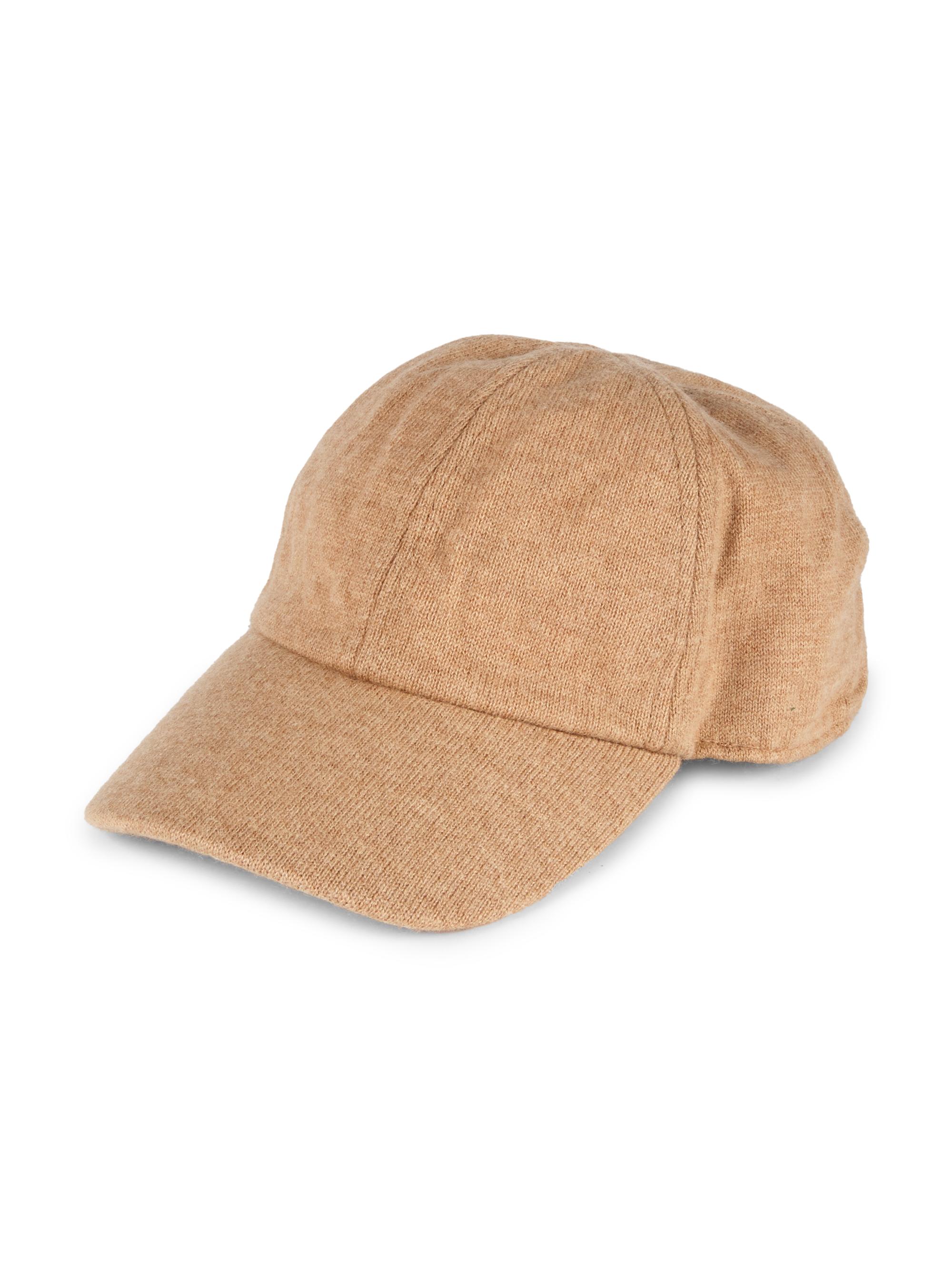 Click here for Saks Fifth Avenue Womens Knit Baseball Cap - Camel... prices