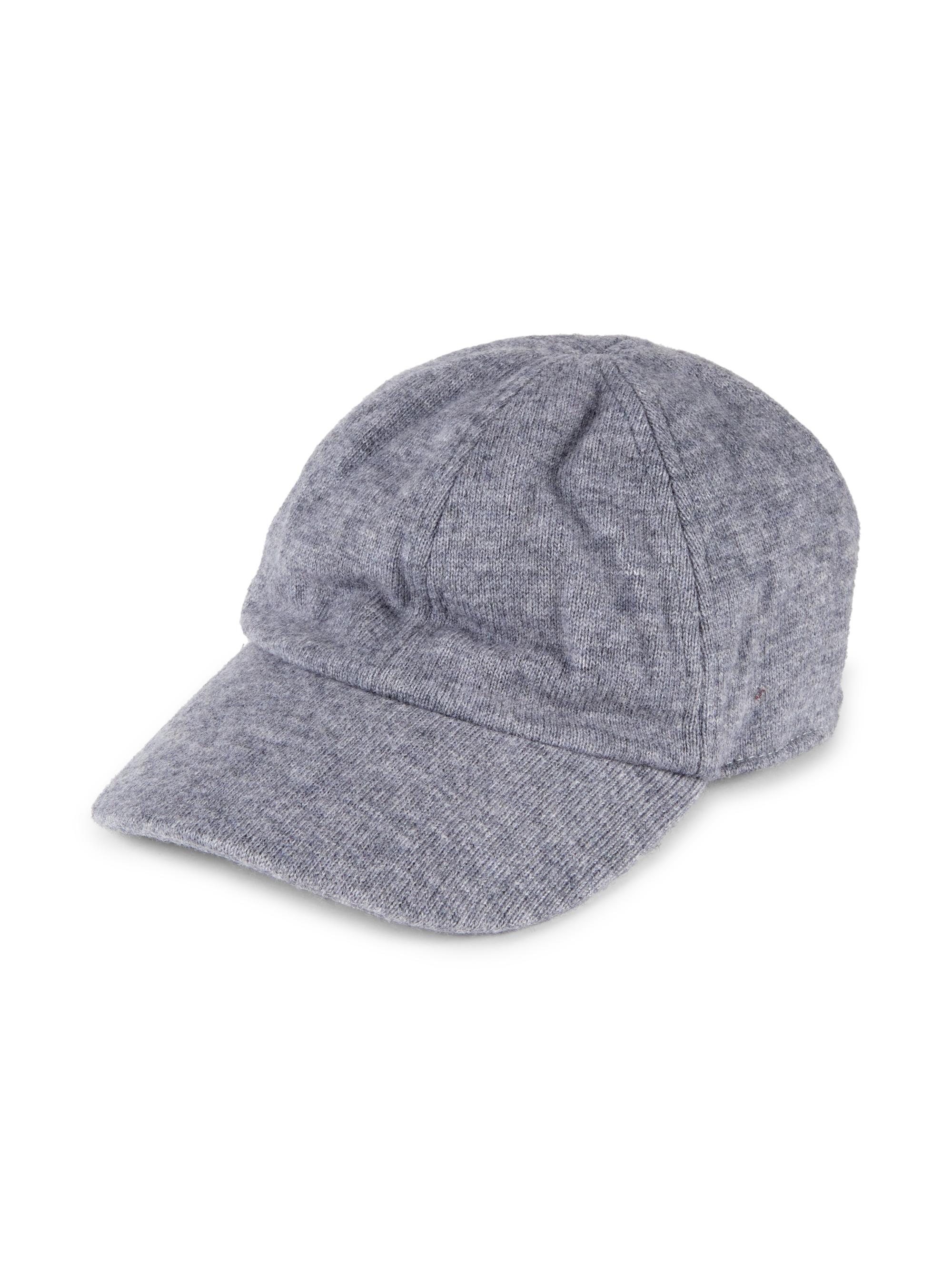 Click here for Saks Fifth Avenue Womens Knit Baseball Cap - Grey... prices