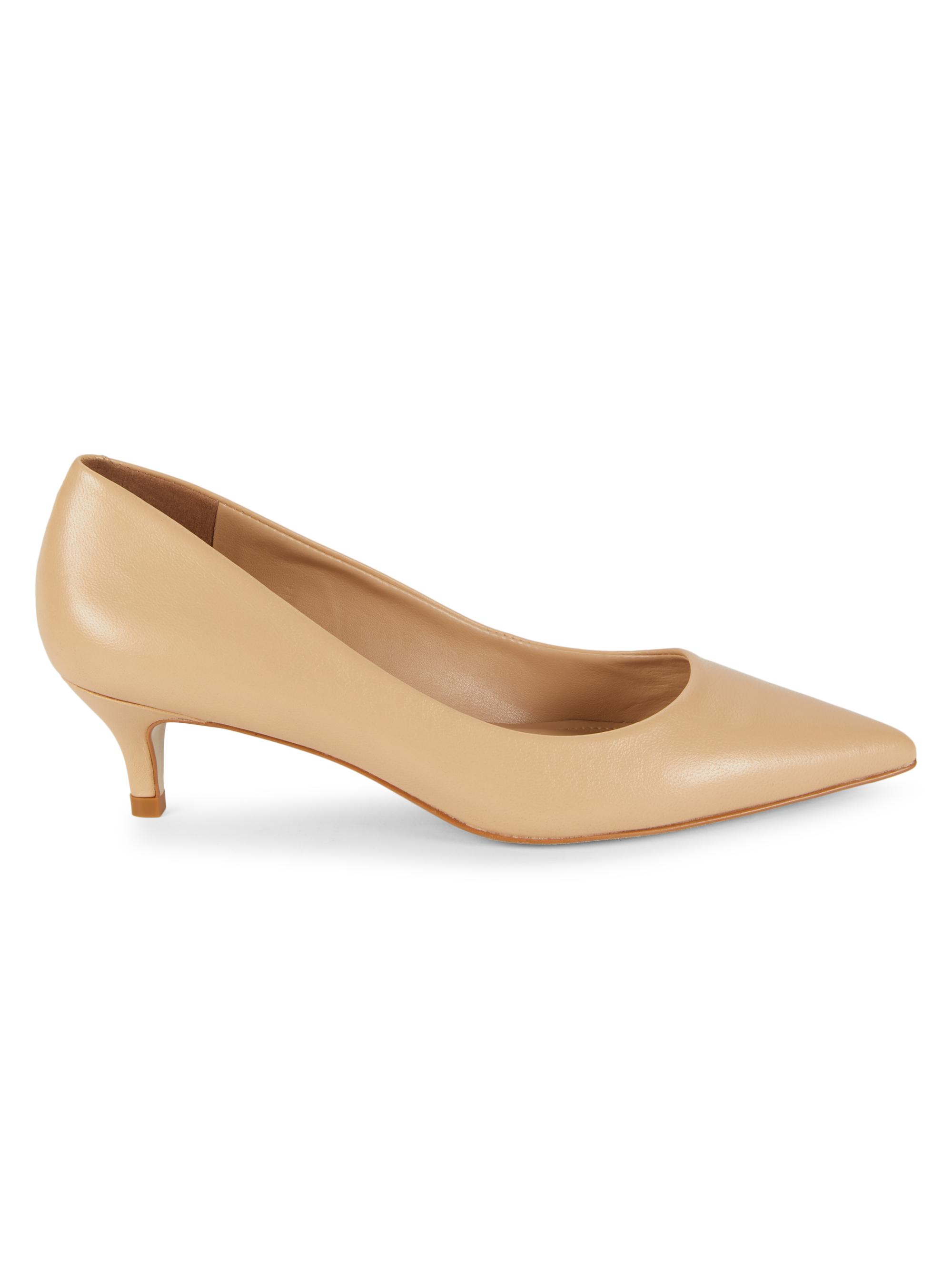 Click here for Saks Fifth Avenue Womens 50MM Leather Pumps - Mest... prices