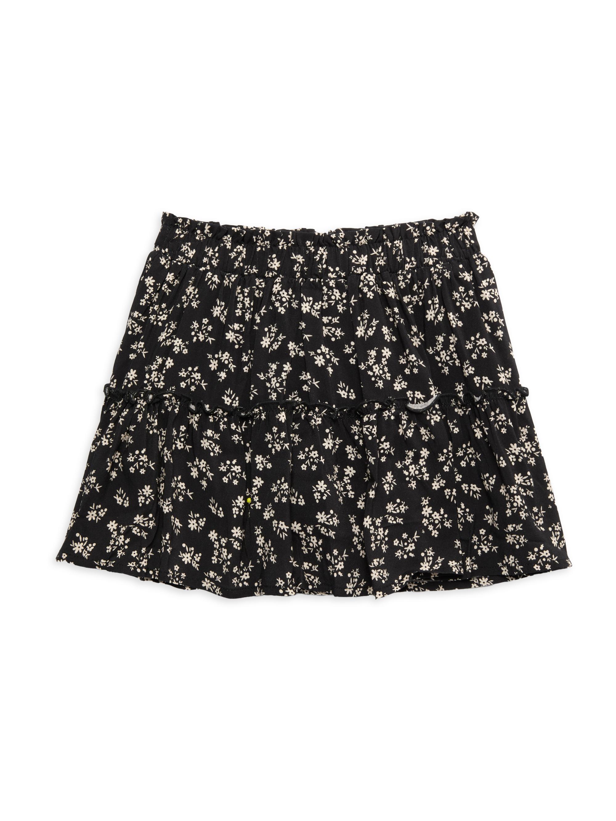 Click here for Design History Girls Ruffle Trim Mini Skort - Blac... prices