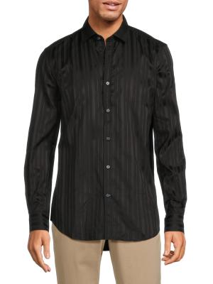 Brandolini Classic Fit Satin Striped Shirt on SALE | Saks OFF 5TH