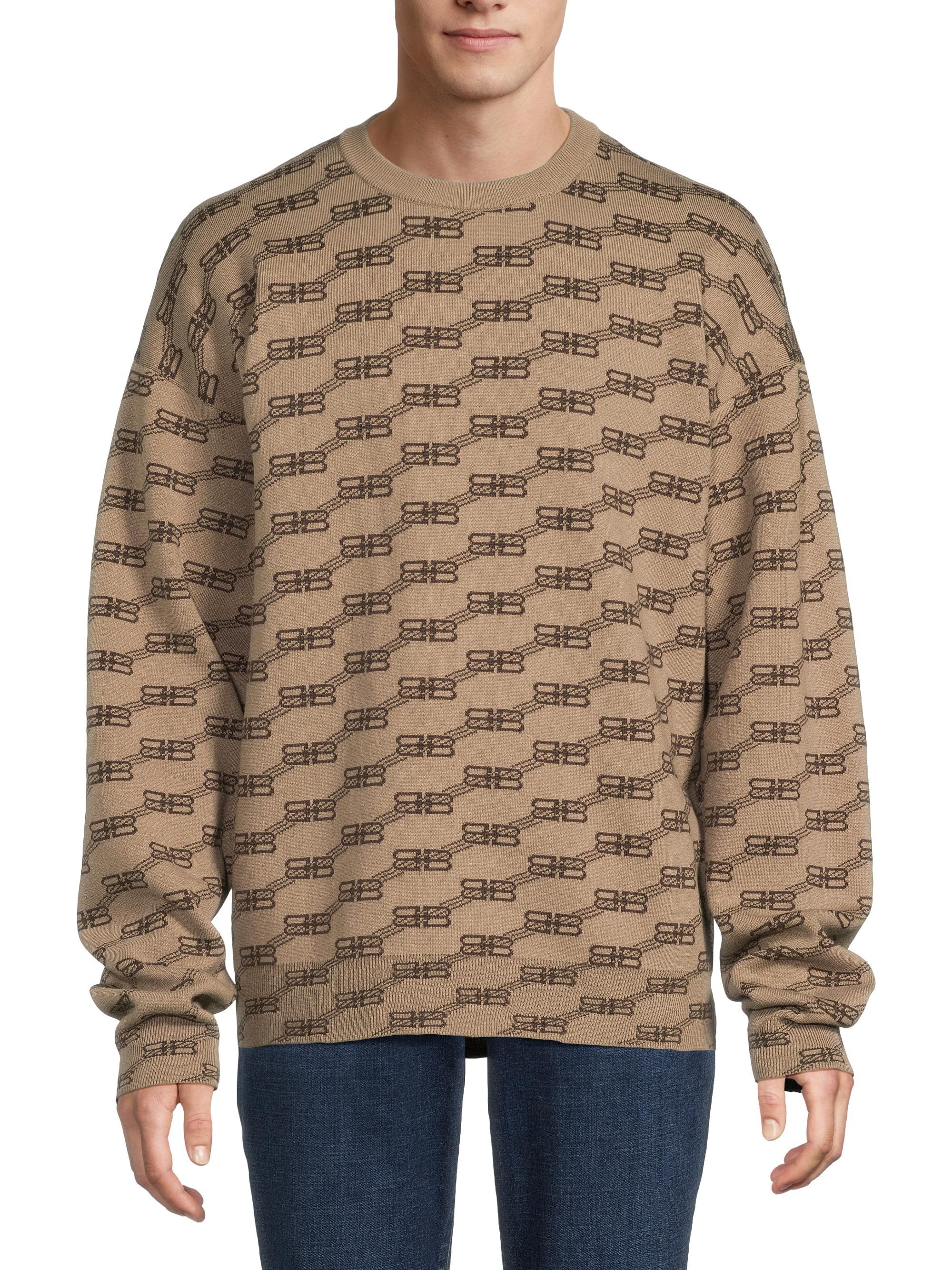 Click here for Balenciaga Mens Monogram Stripe Logo Sweatshirt -... prices