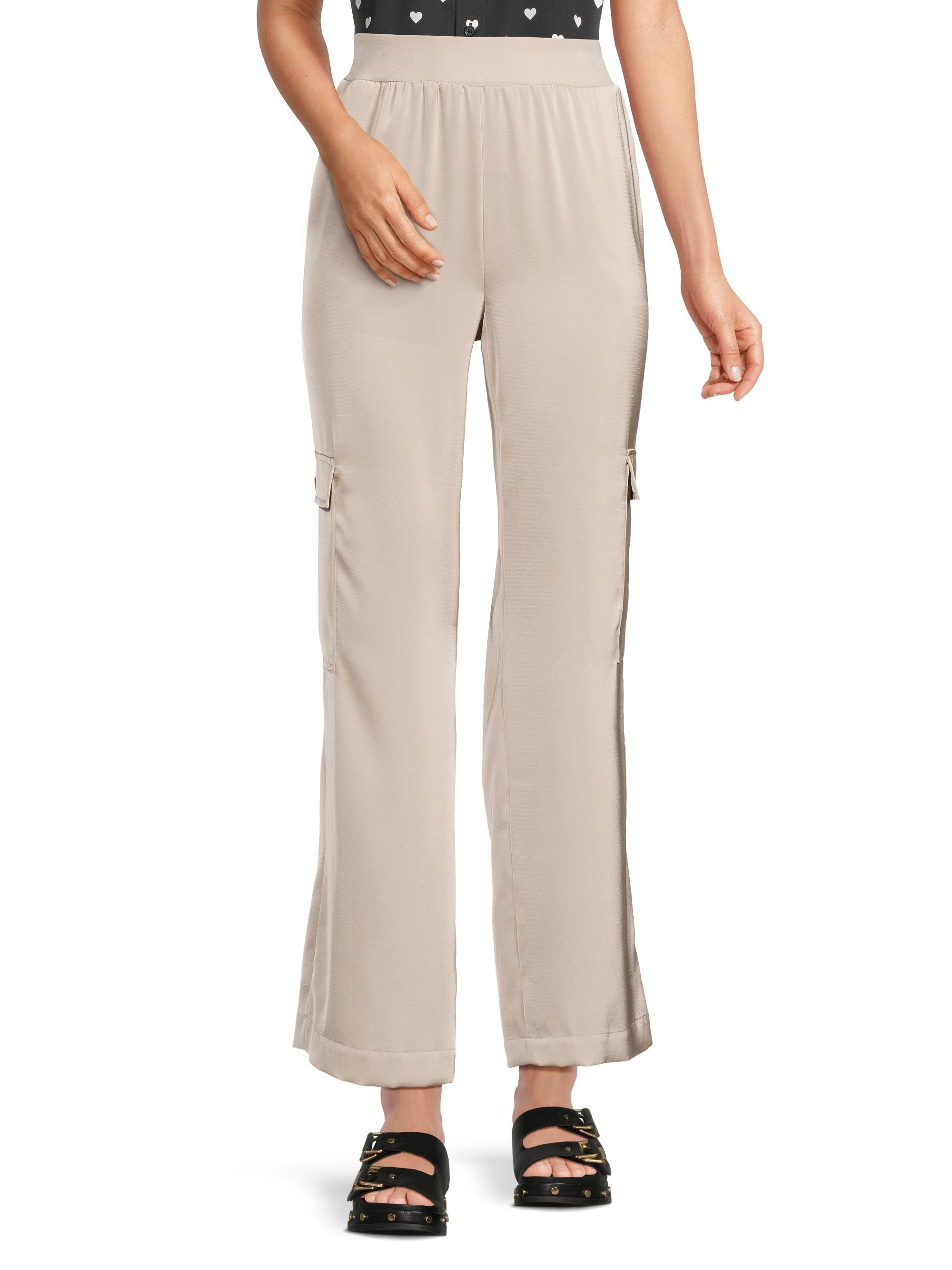 Click here for Calvin Klein Womens Banded Waist Flat Front Pants... prices