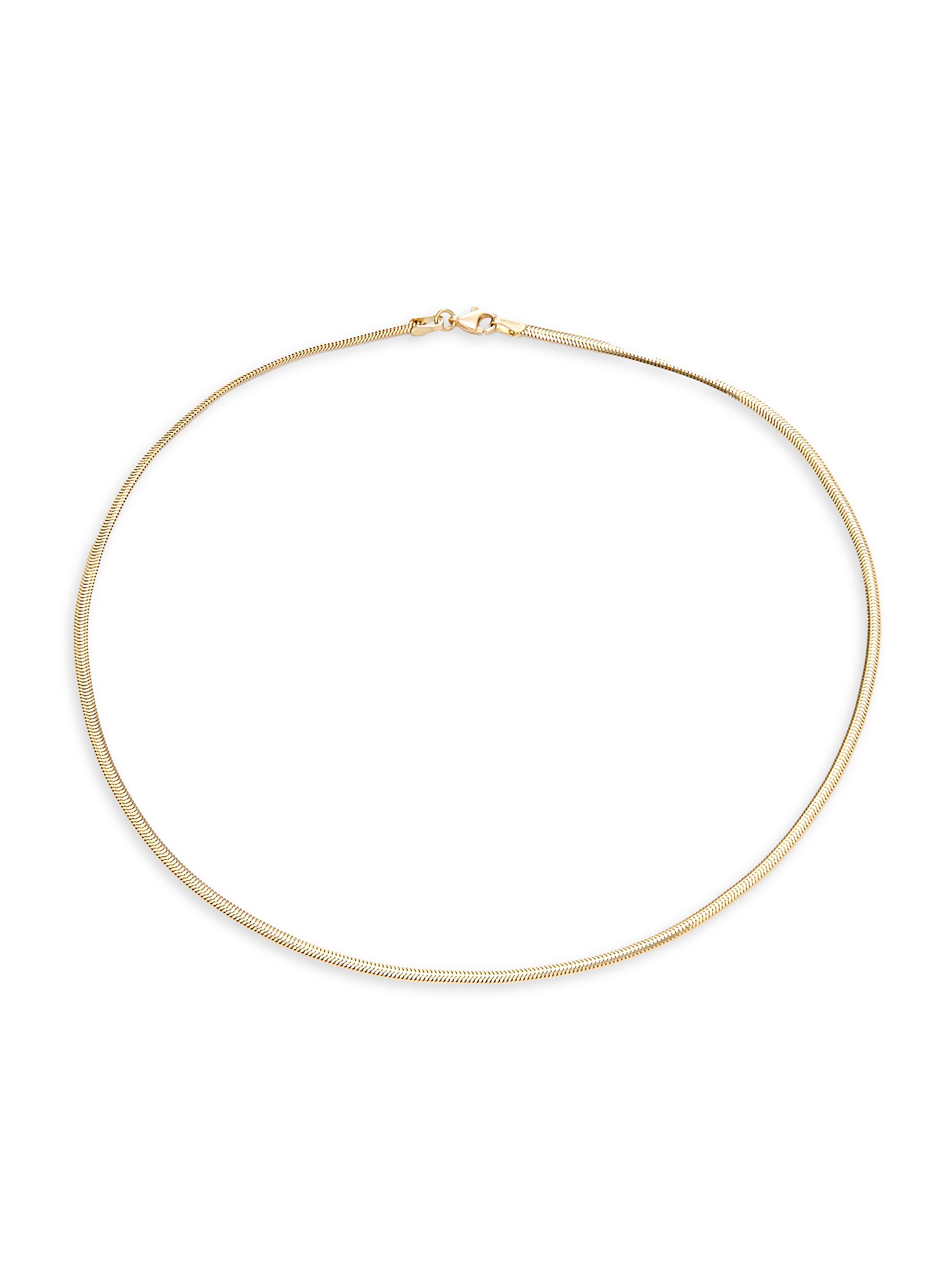 Click here for Saks Fifth Avenue Womens 14K Yellow Gold Chevron L... prices