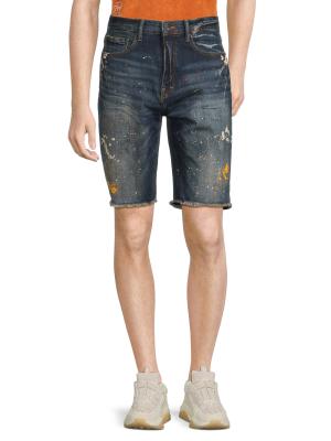 Prps Volcanic Challenger Fit Splatter Denim Shorts on SALE | Saks OFF 5TH