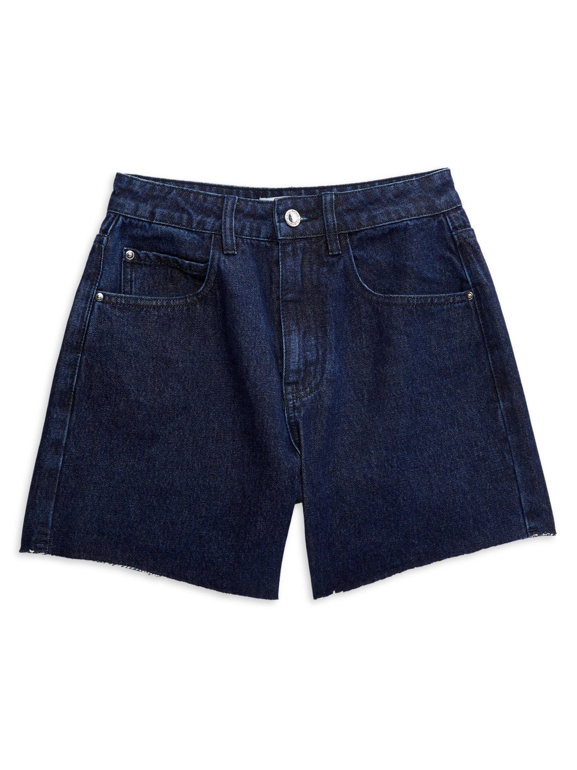 Click here for Weworewhat Womens High Rise Denim Shorts - Raw Was... prices