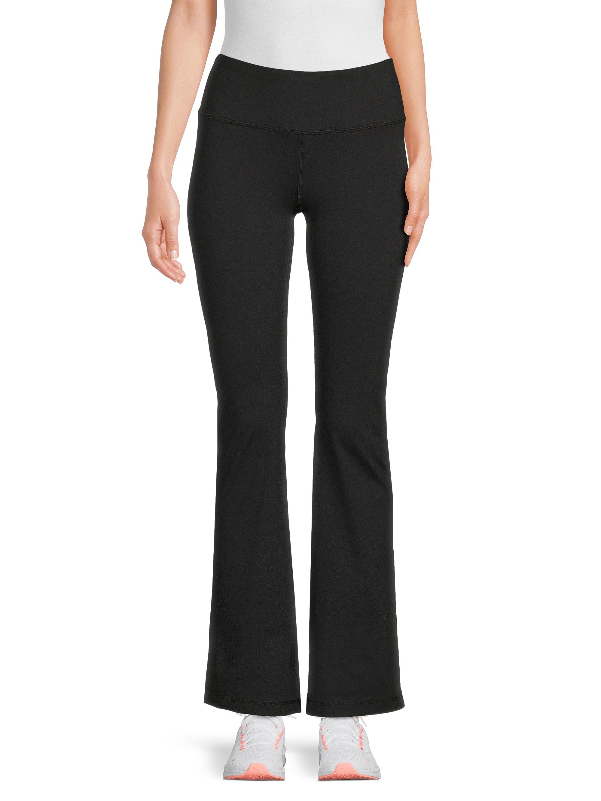 Dkny Womens Balance Compression High-Waist Flared Leggings - Black