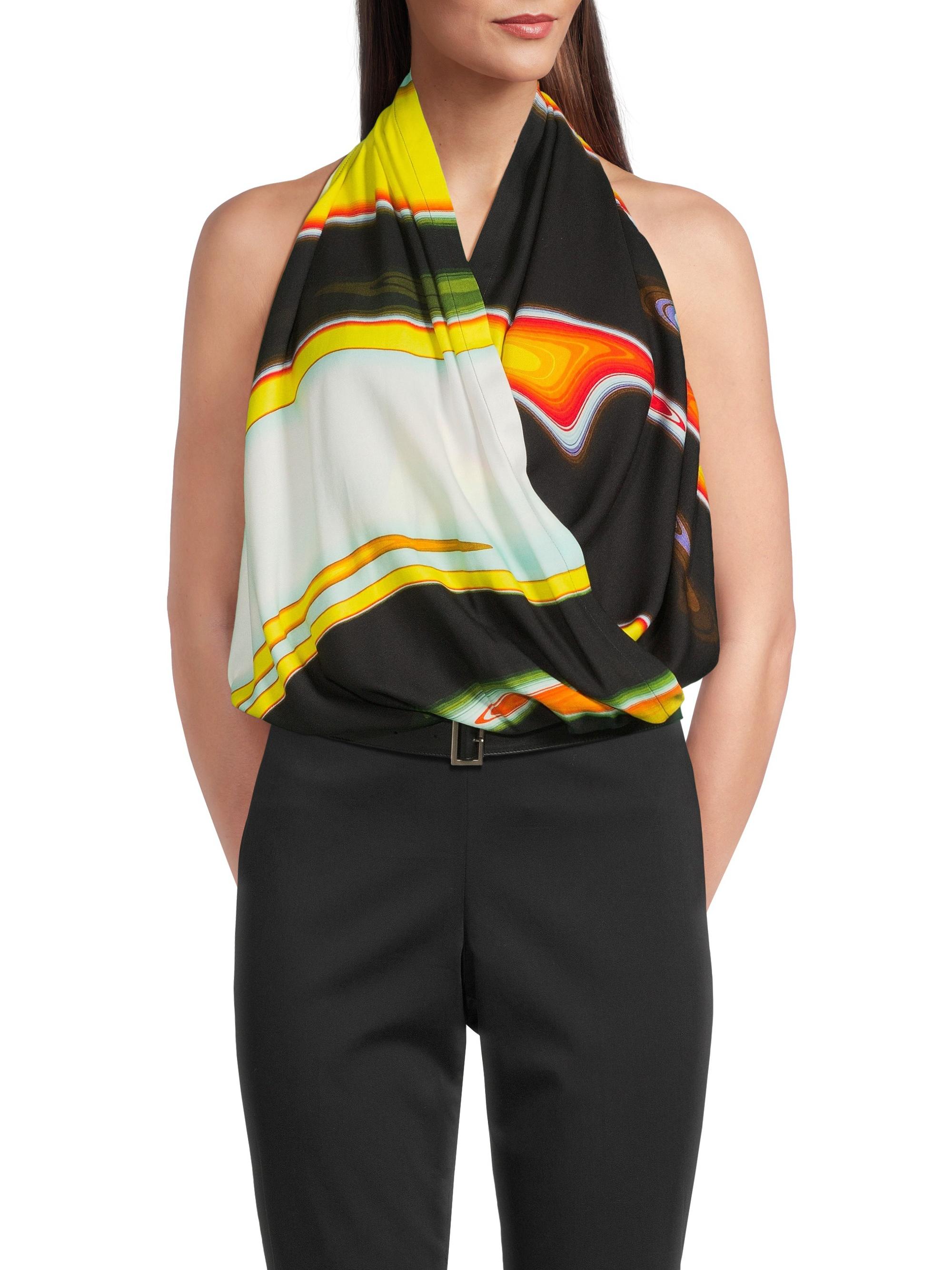 Click here for Ambush Womens Buckle Wrap Top - Black - Size S prices