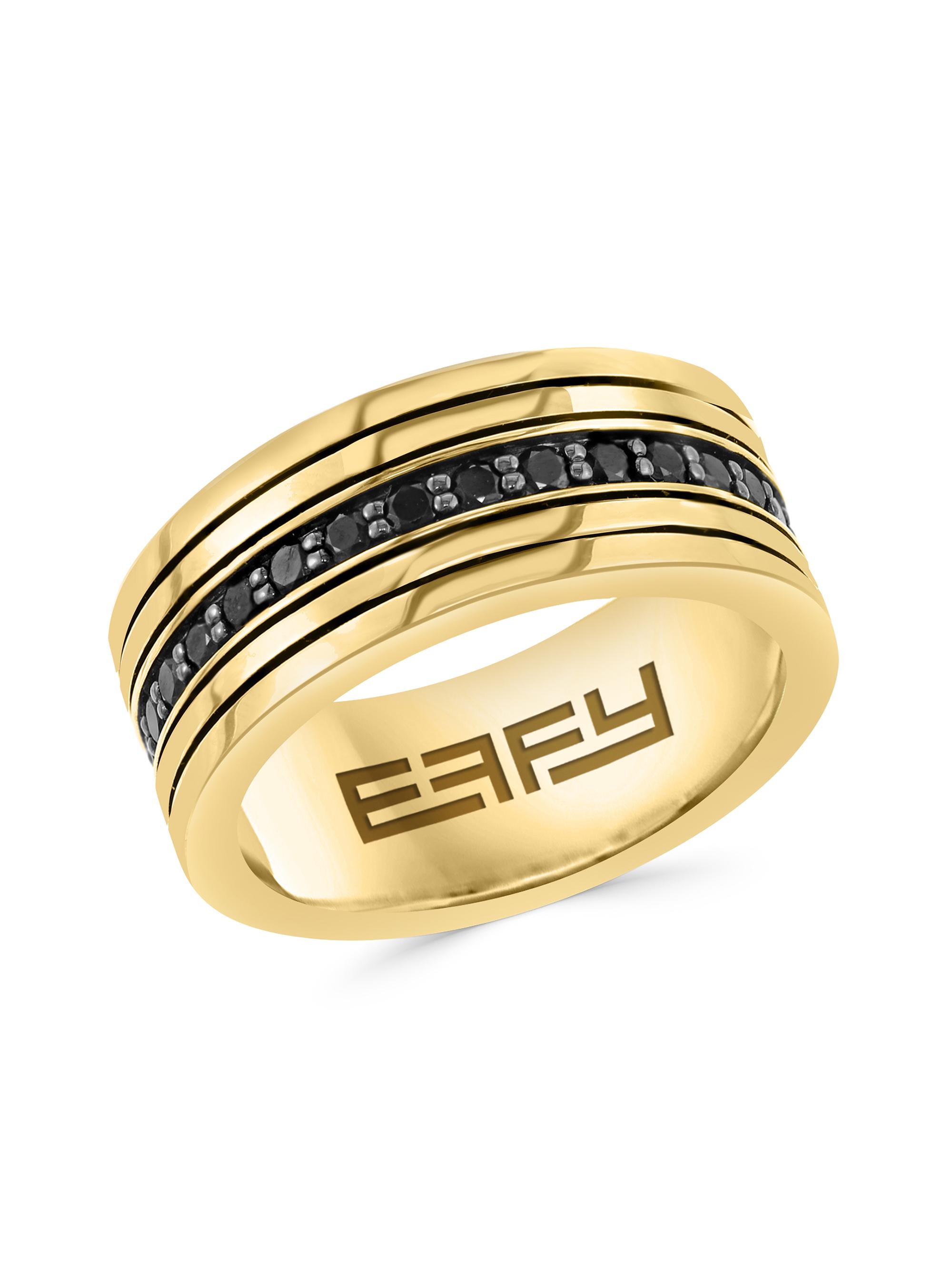 Click here for Effy Mens 14K Goldplated Sterling Silver & Black S... prices