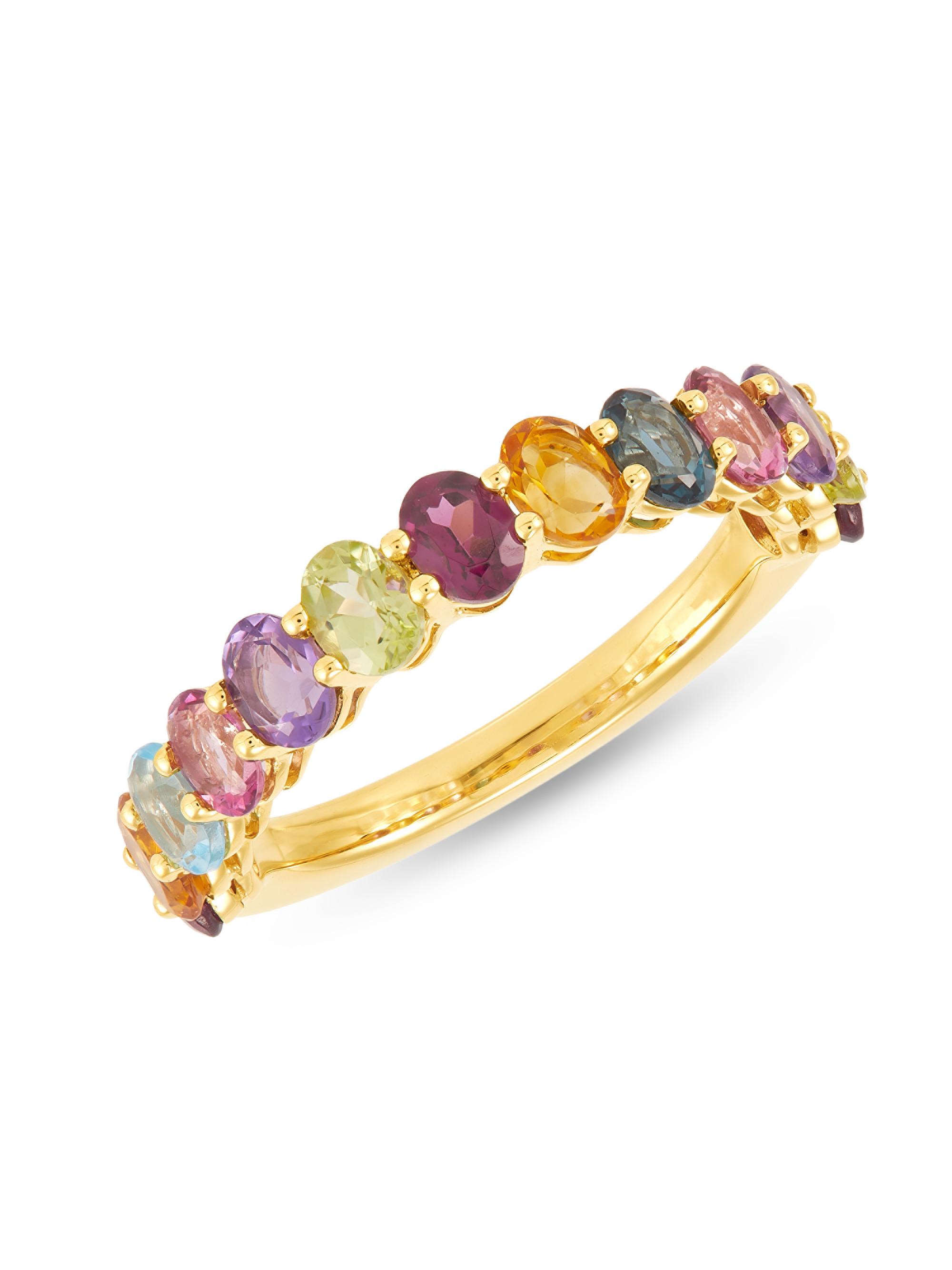 Click here for Saks Fifth Avenue Womens 14K Yellow Gold & Multist... prices